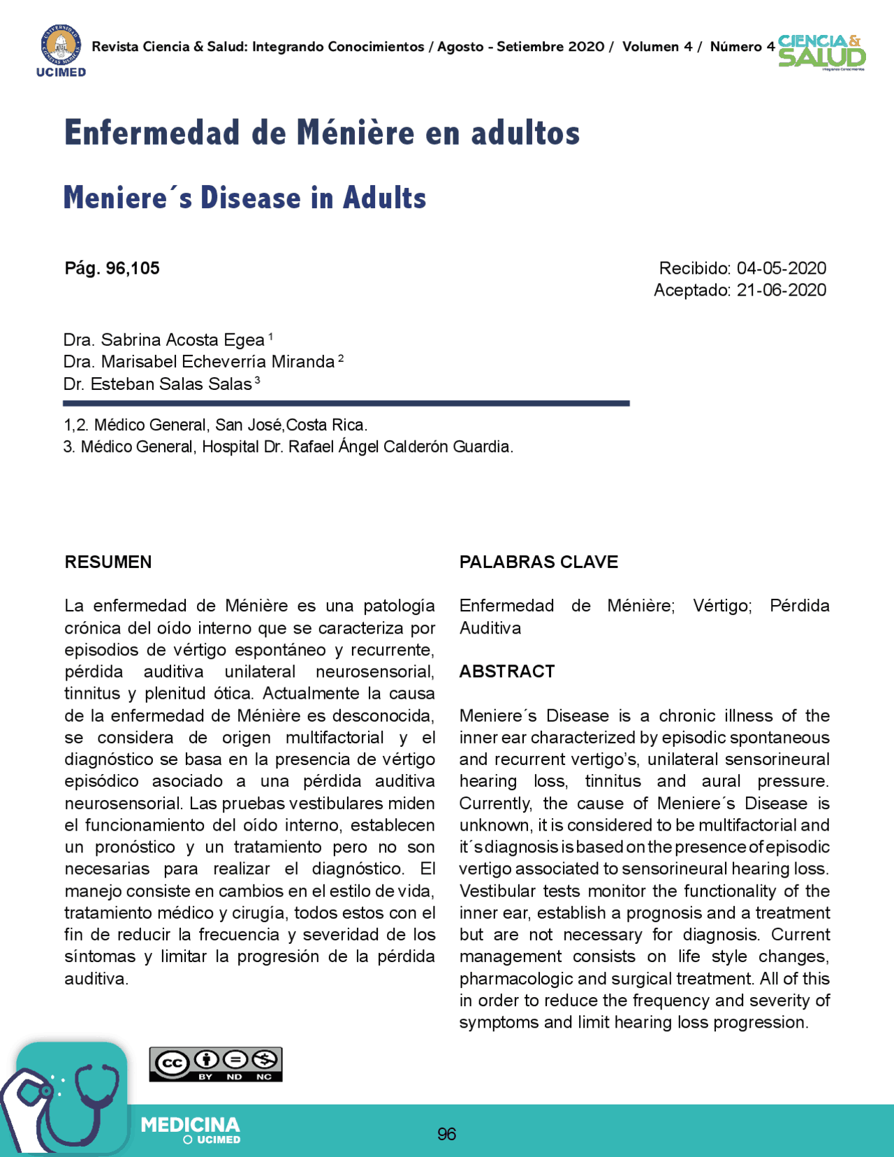 Enfermedad De Meniere Apuntes De Otorrinolaringología Docsity