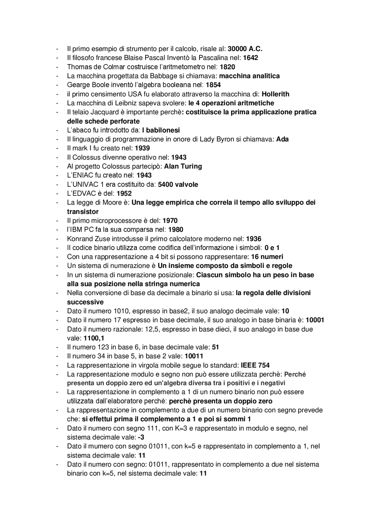 Informatica - Banca Dati - Unimercatorum | Esercizi di Fondamenti di informatica | Docsity