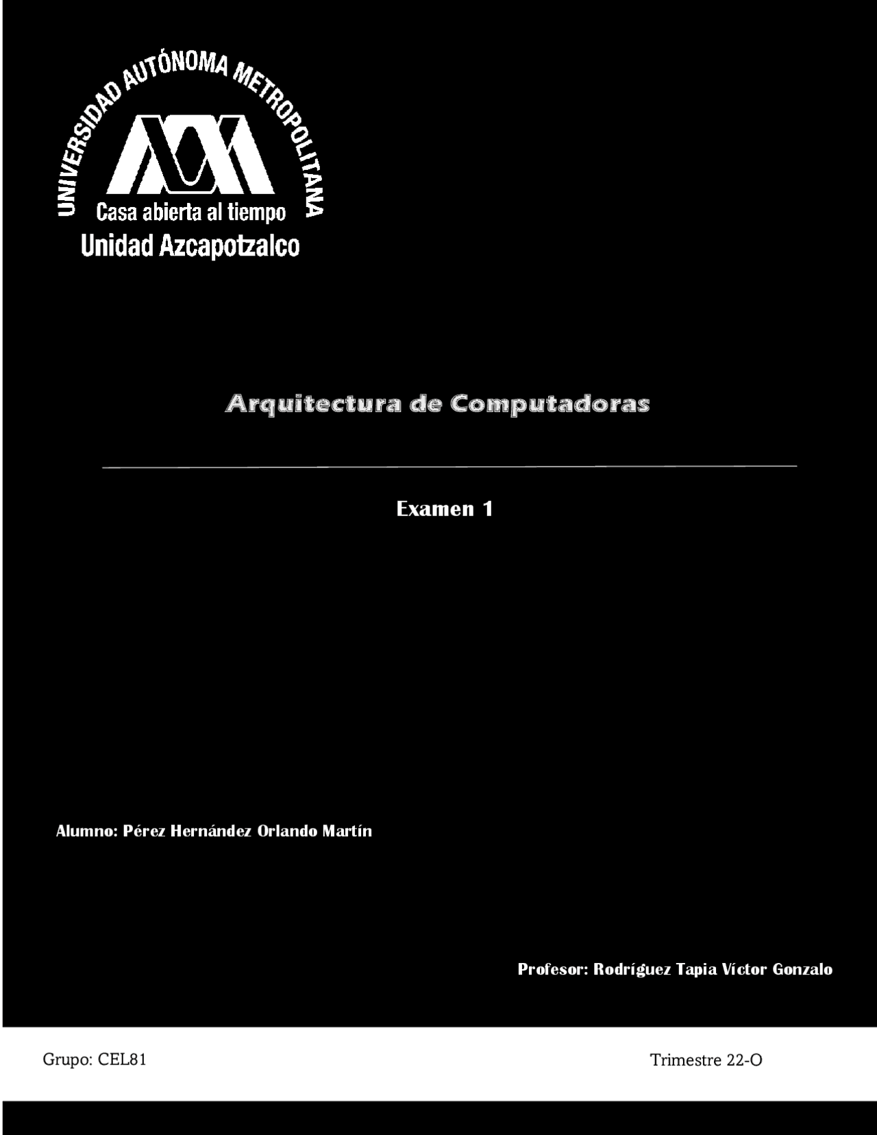 Ejercicios Arquitectura Comp Exámenes De Informática Móvil Docsity