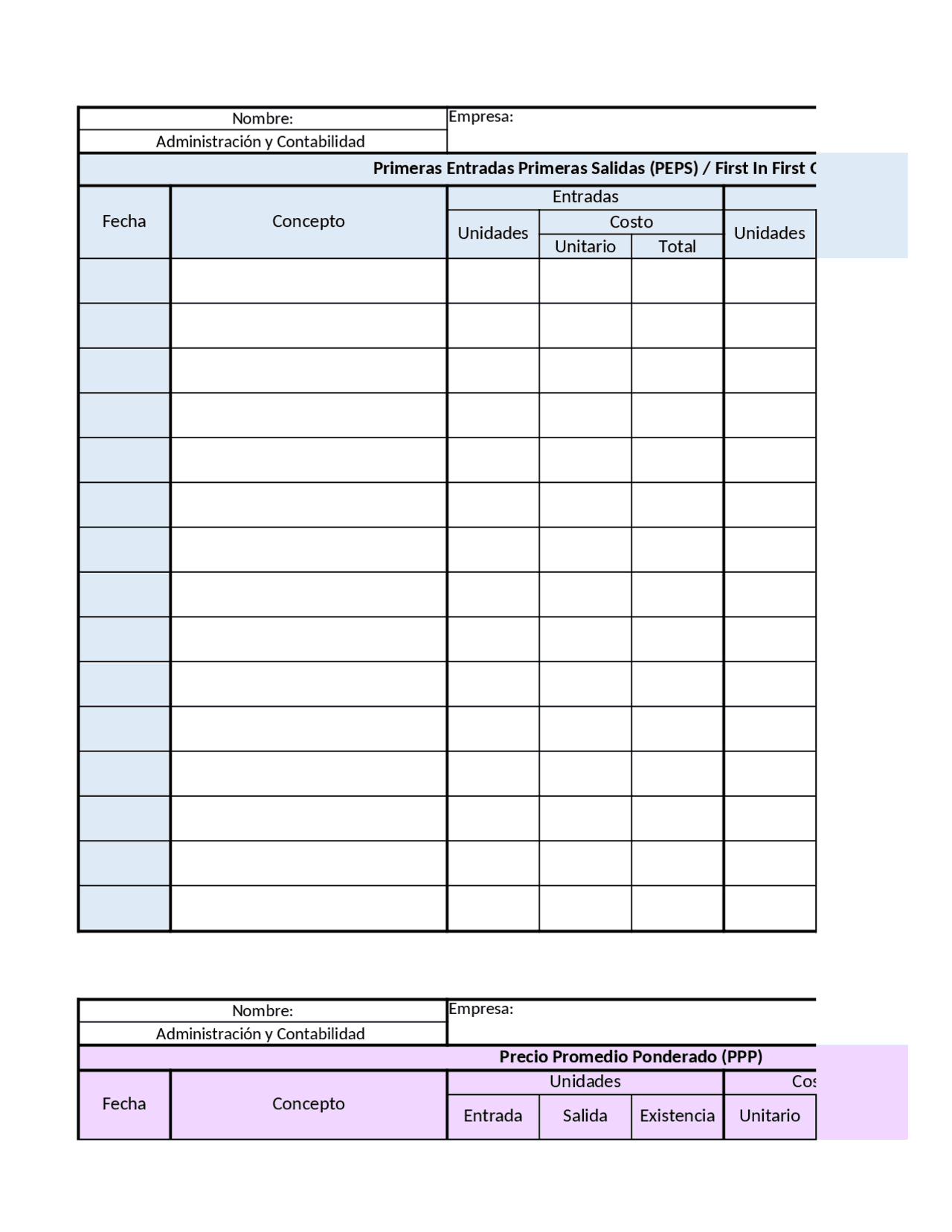 Formatos de contabilidad | Guías, Proyectos, Investigaciones de ...