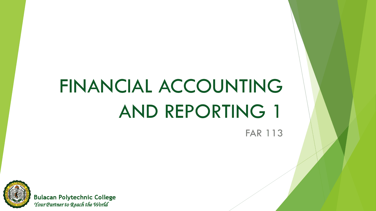 Accounting For Research Lecture Notes Accounting Docsity