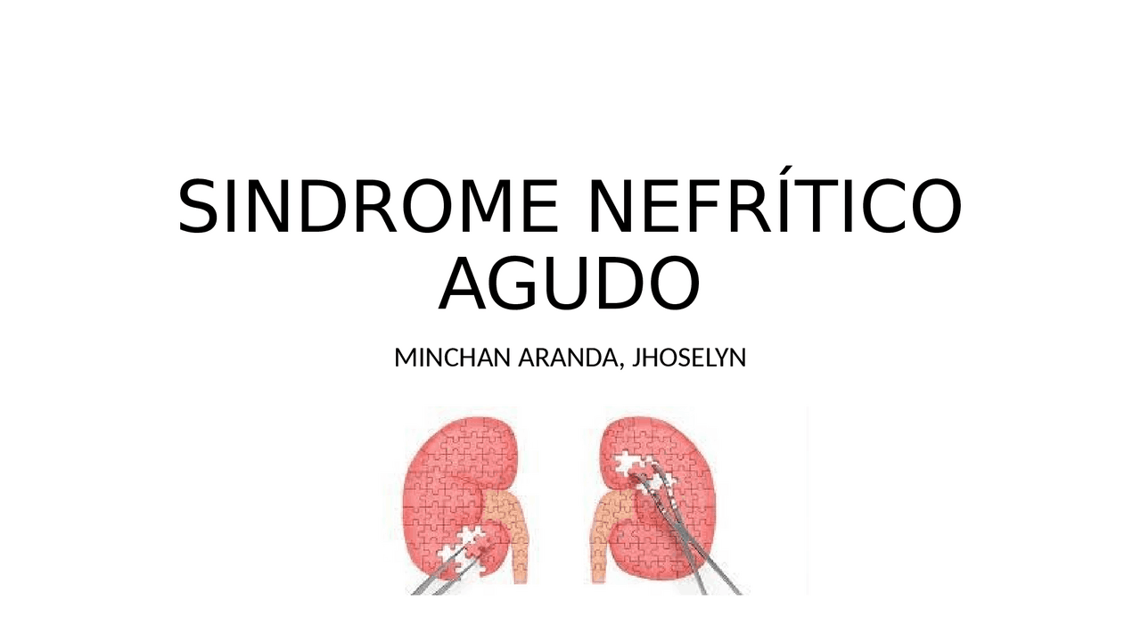 SINDROME NEFRITICO EN PEDIATRIA | Esquemas y mapas conceptuales de ...