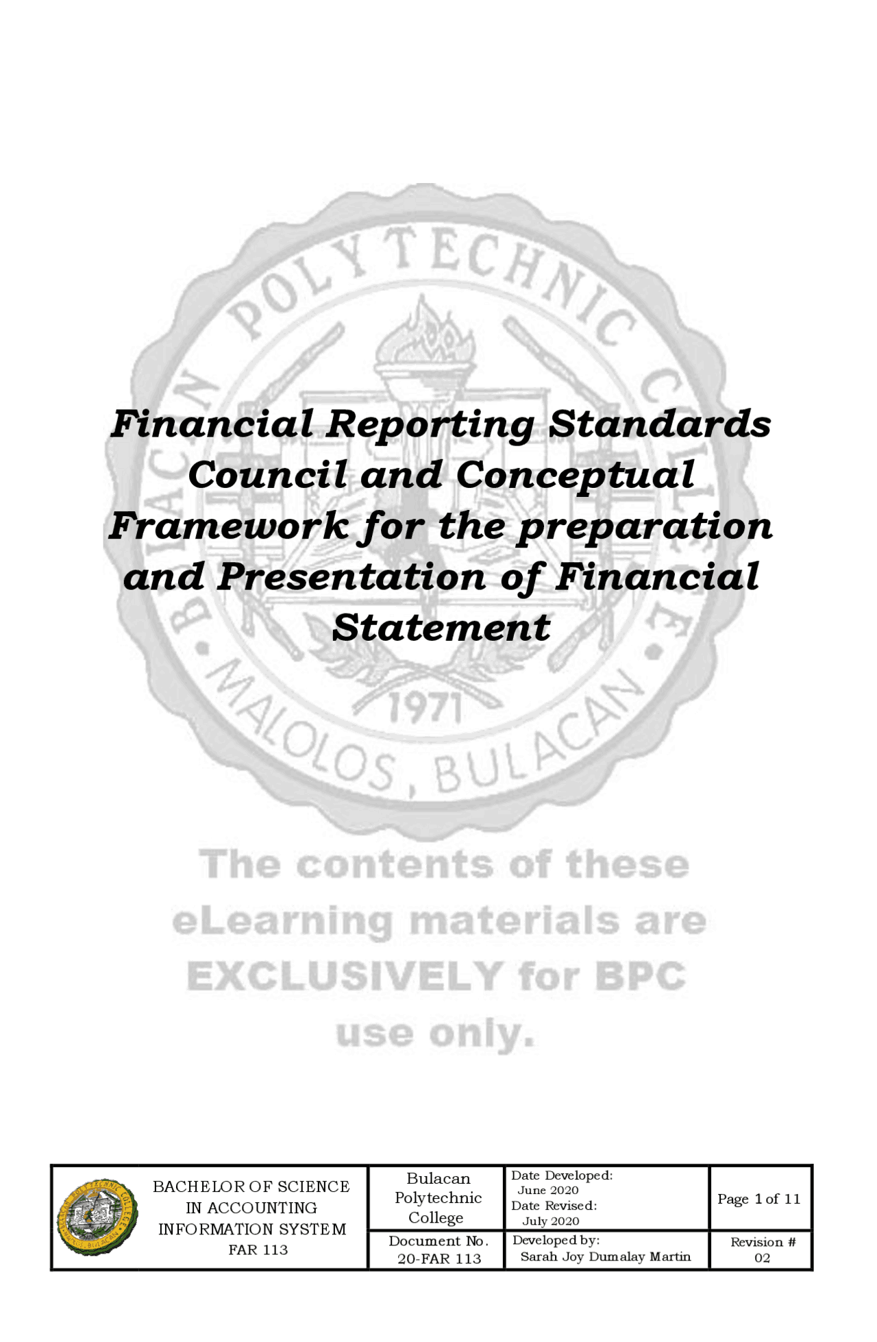 Accounting For Academic Lecture Notes Accounting Docsity