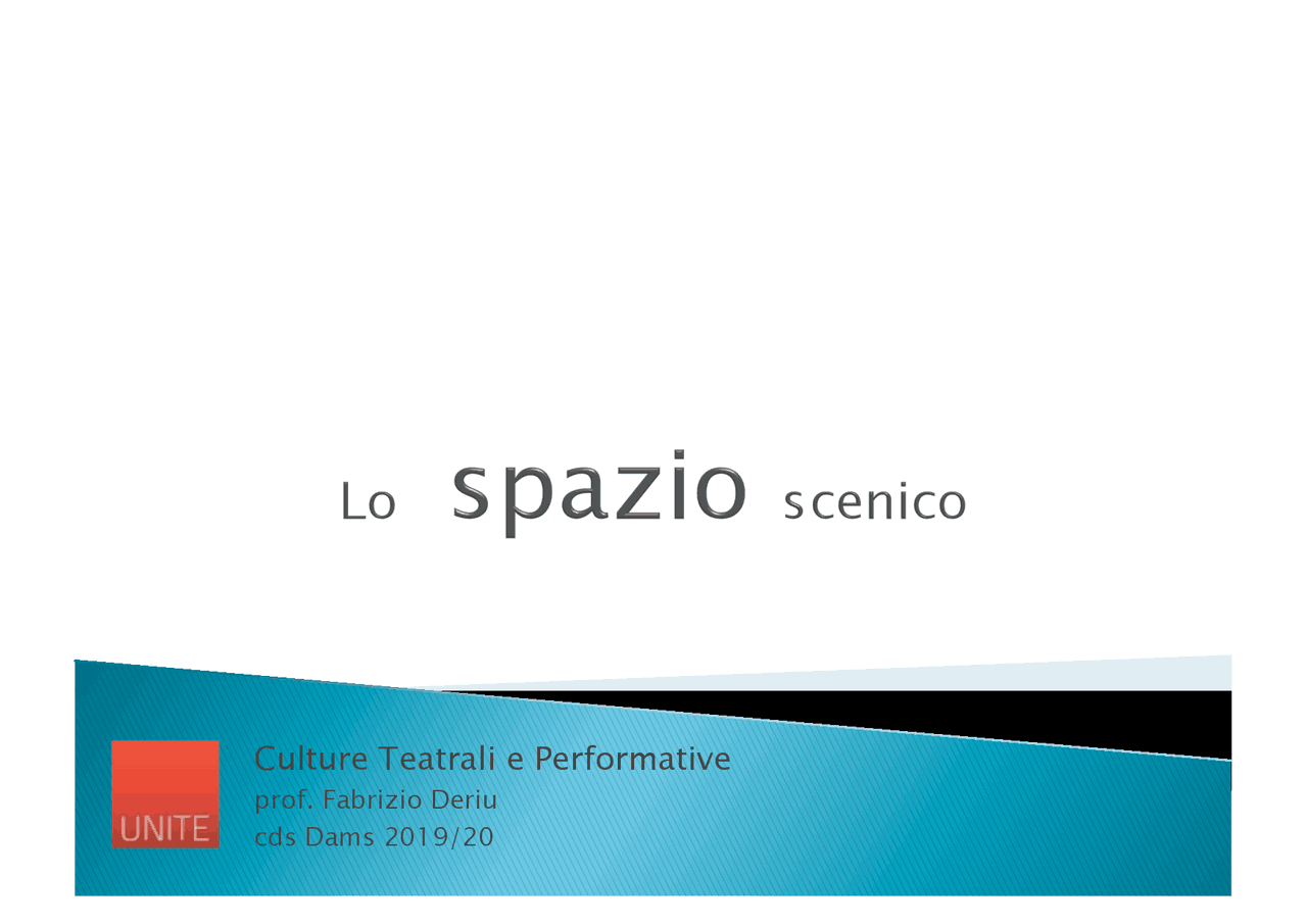 Mappe E Schemi Sullo Spazio Scenico Schemi E Mappe Concettuali Di