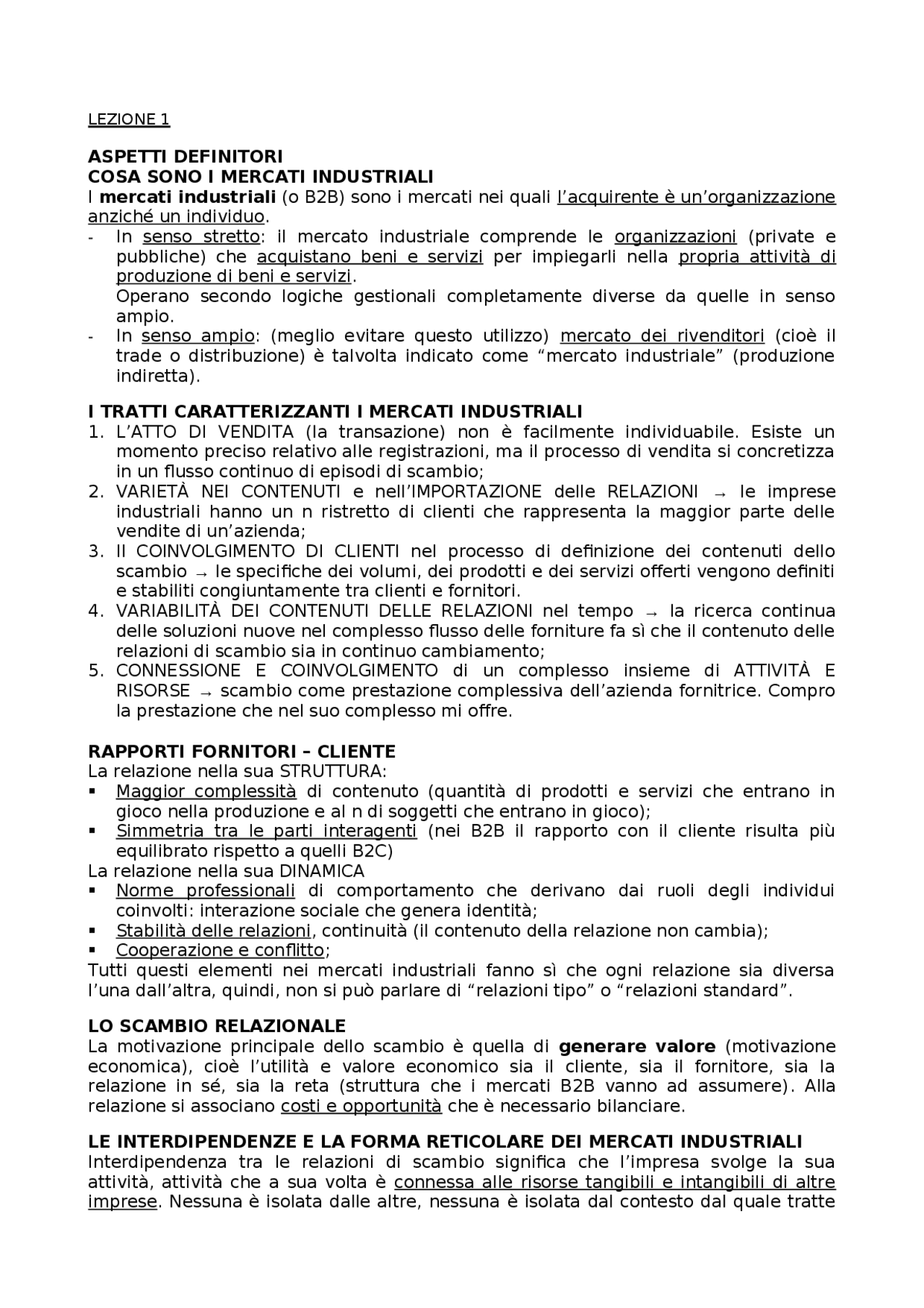 Appunti Prof. Francesca Magno MOD1 | Dispense di Economia e Gestione ...