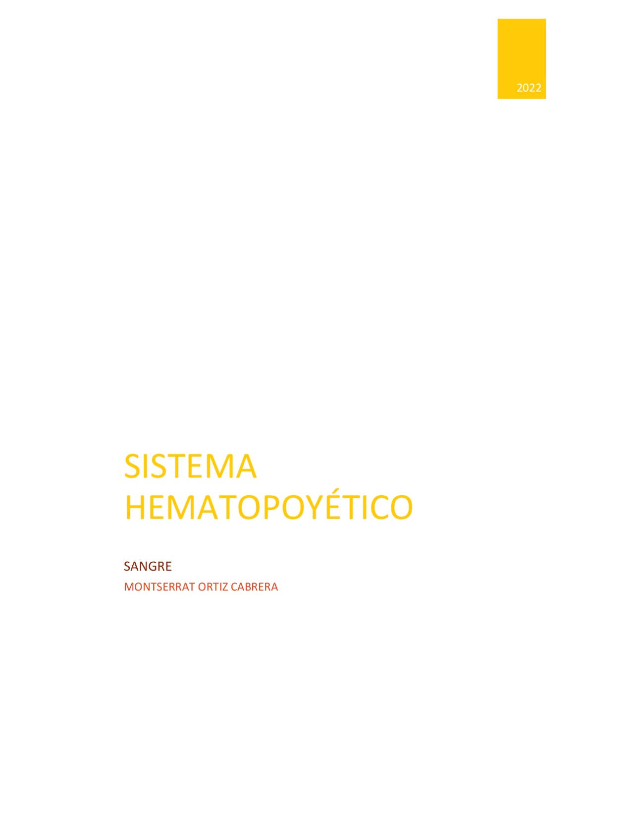 Sangre Generalidades Apuntes De Hematología Docsity