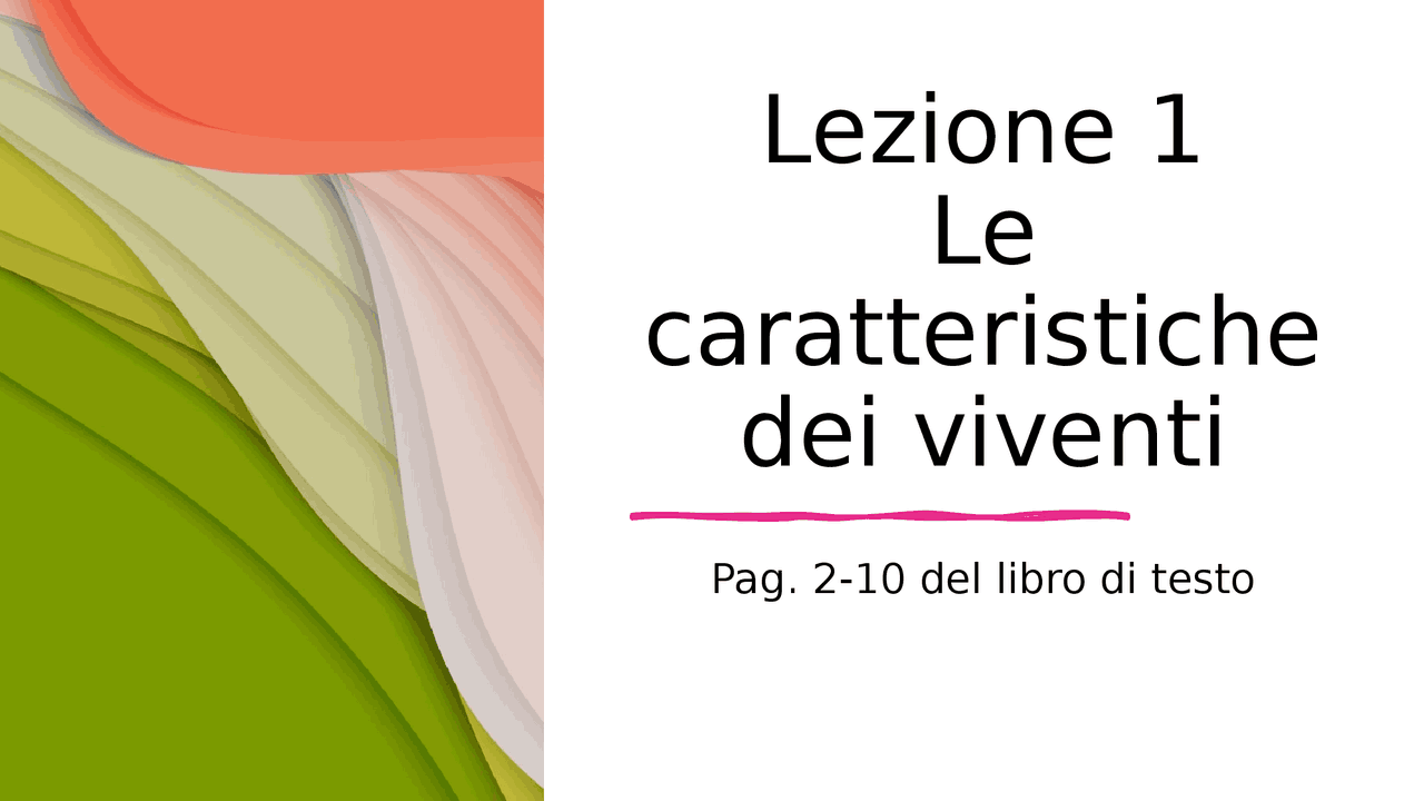 Presentazione Powerpoint Caratteristiche Dei Viventi Schemi E Mappe