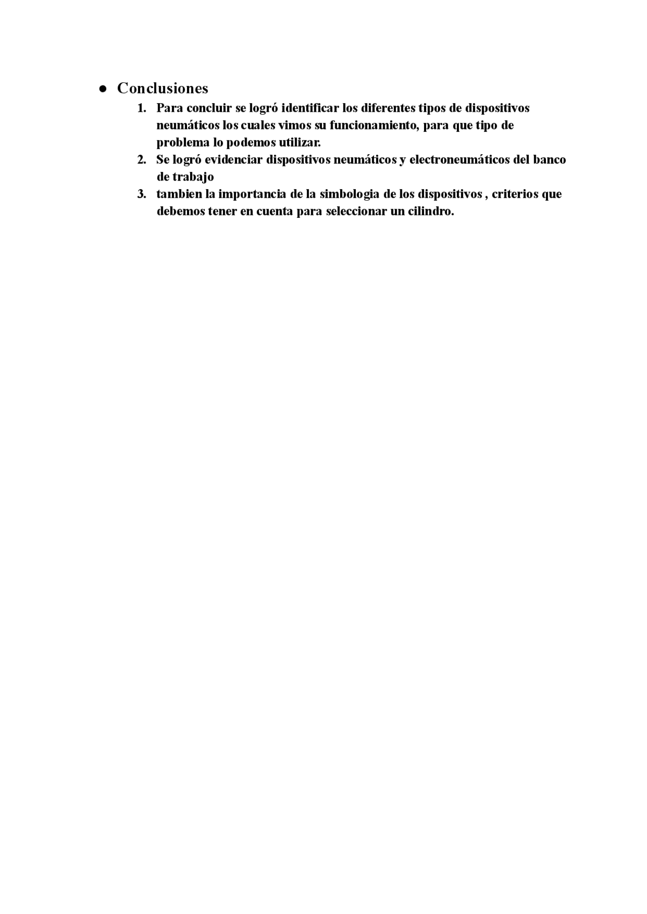 Conclusiones Automatización Apuntes De Matemáticas Docsity
