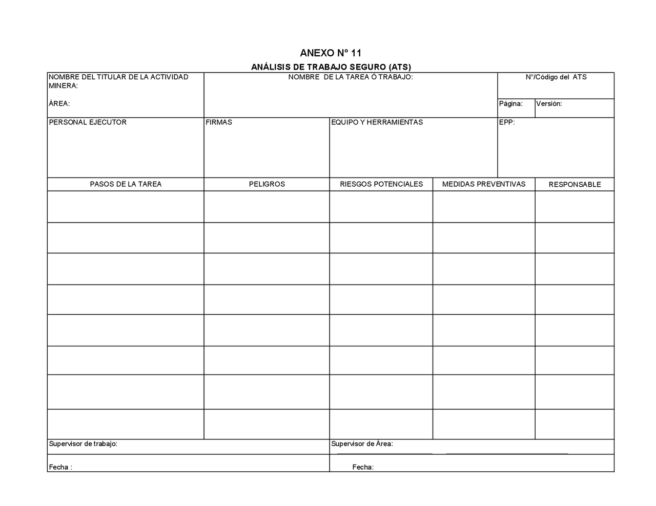 Formato ATS para el llenado | Esquemas y mapas conceptuales de ...