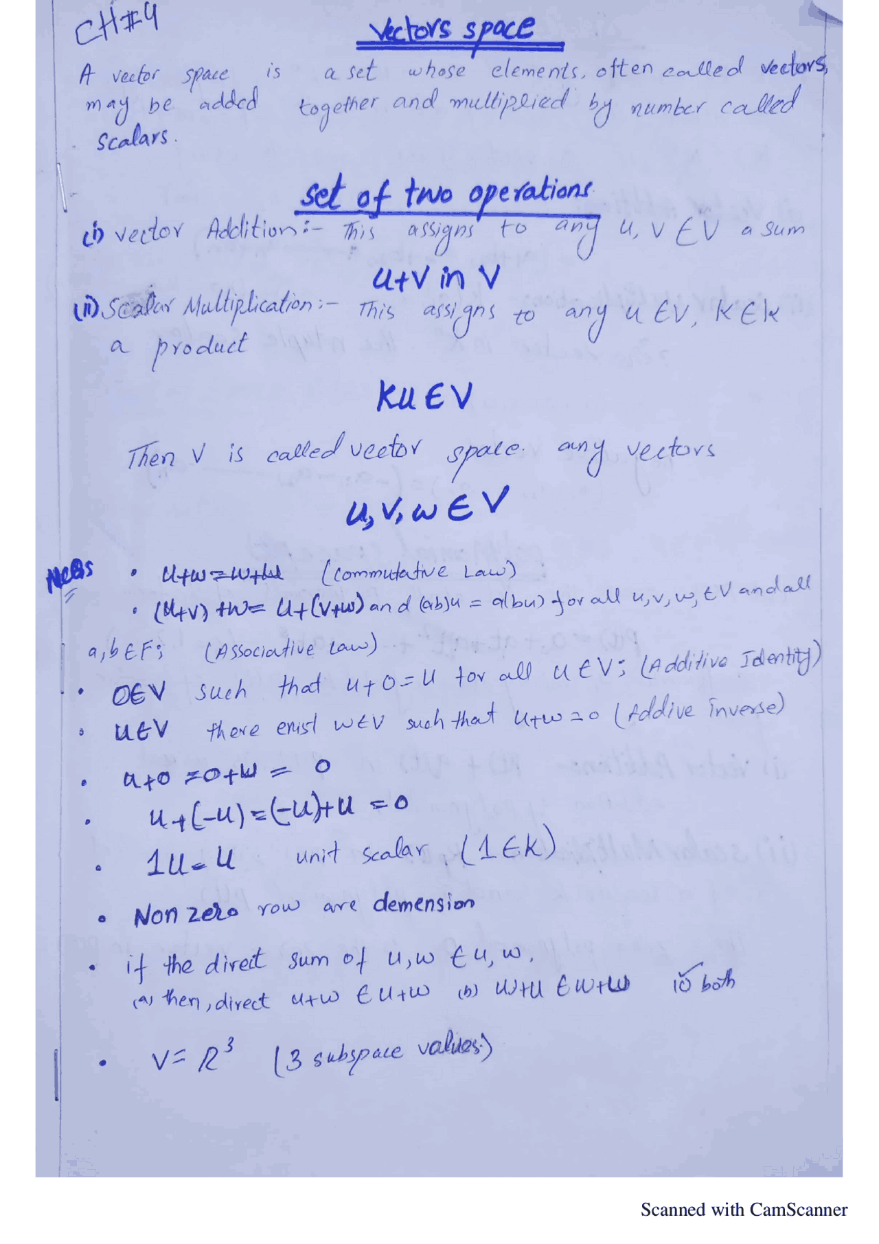 Schaum's outline linear algebra: Chapter 4 Solved | Study notes Linear ...