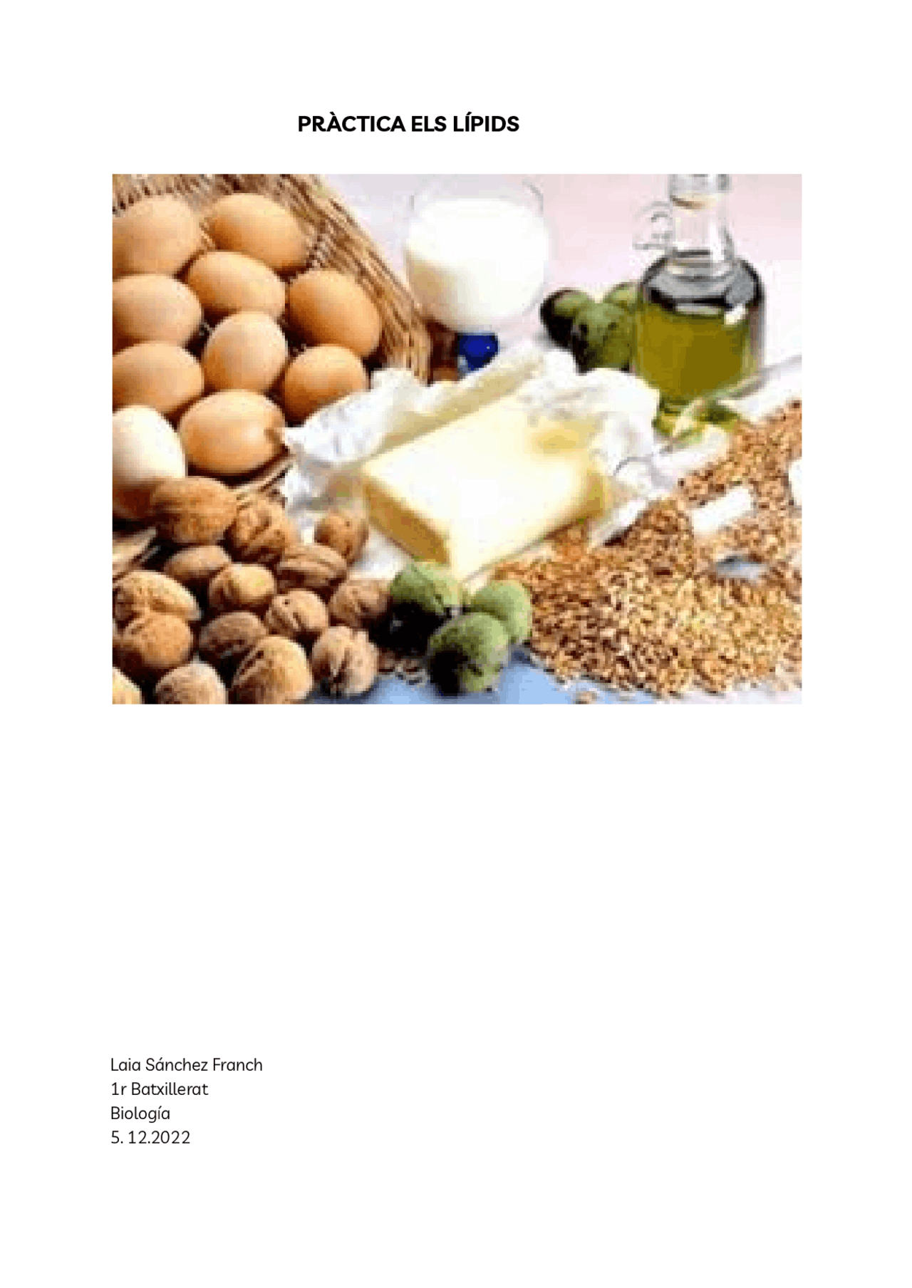 Practica De Los Lipidos Ejercicios De Biología Docsity