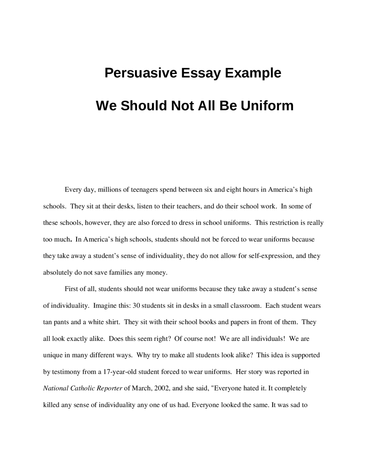 Persuasive Essay In English | Cheat Sheet English | Docsity