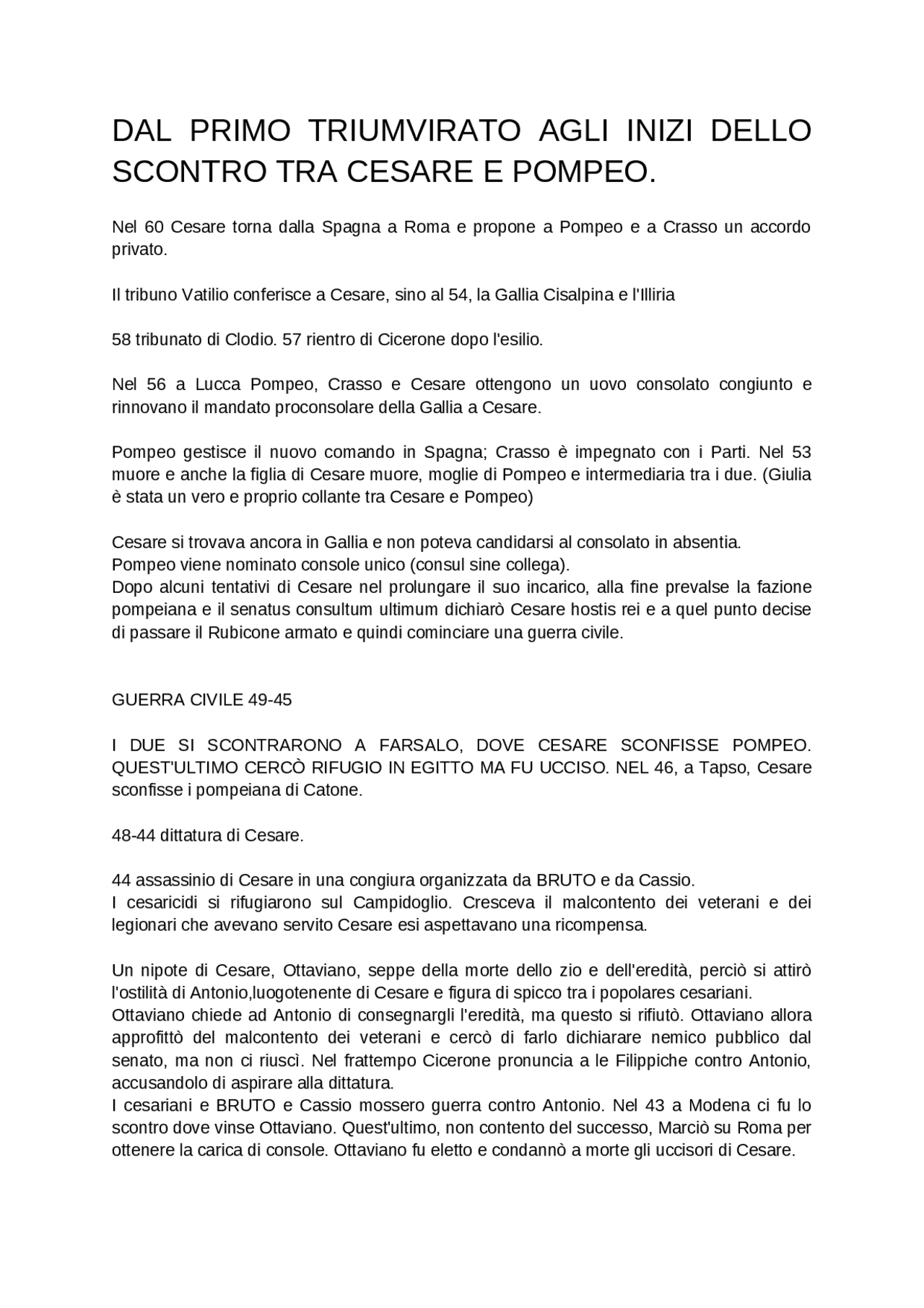 Dal_primo_triumvirato_agli_inizi_dello_scontro_tra_cesare e pompeo ...