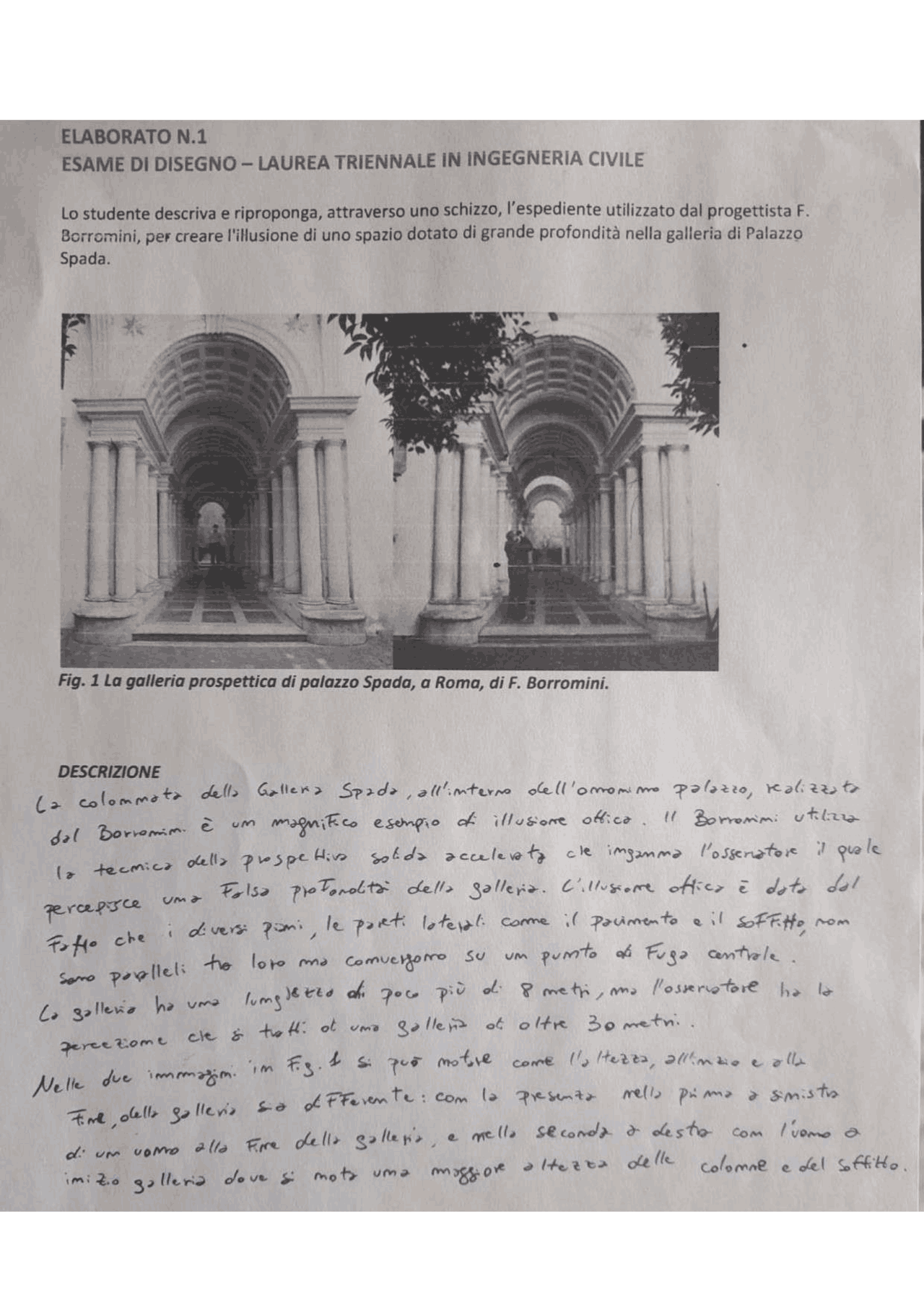 Elaborato 1 Di Disegno Esercizi Di Disegno Docsity