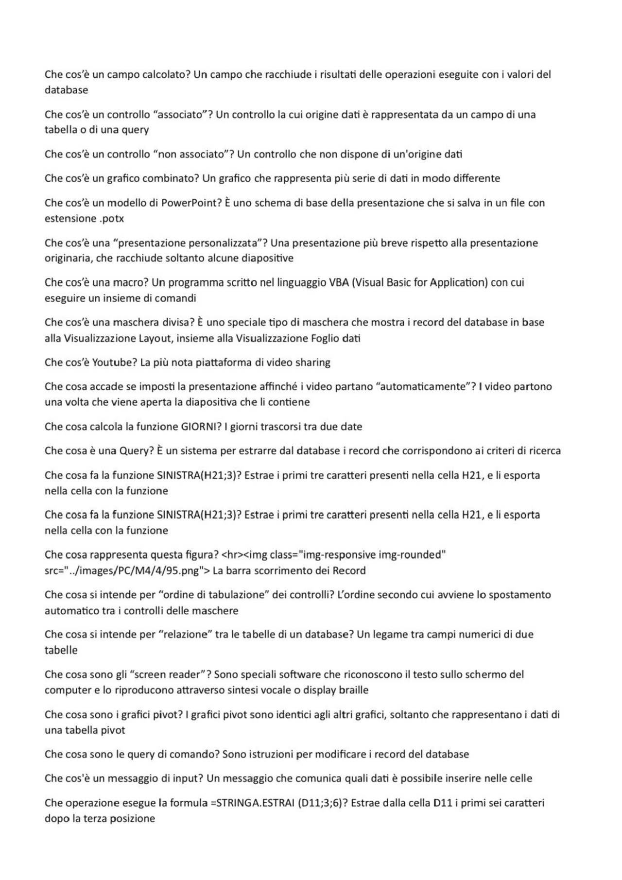 Eipass Progressive 1 2 3 4 Panieri Di Elementi Di Informatica Docsity