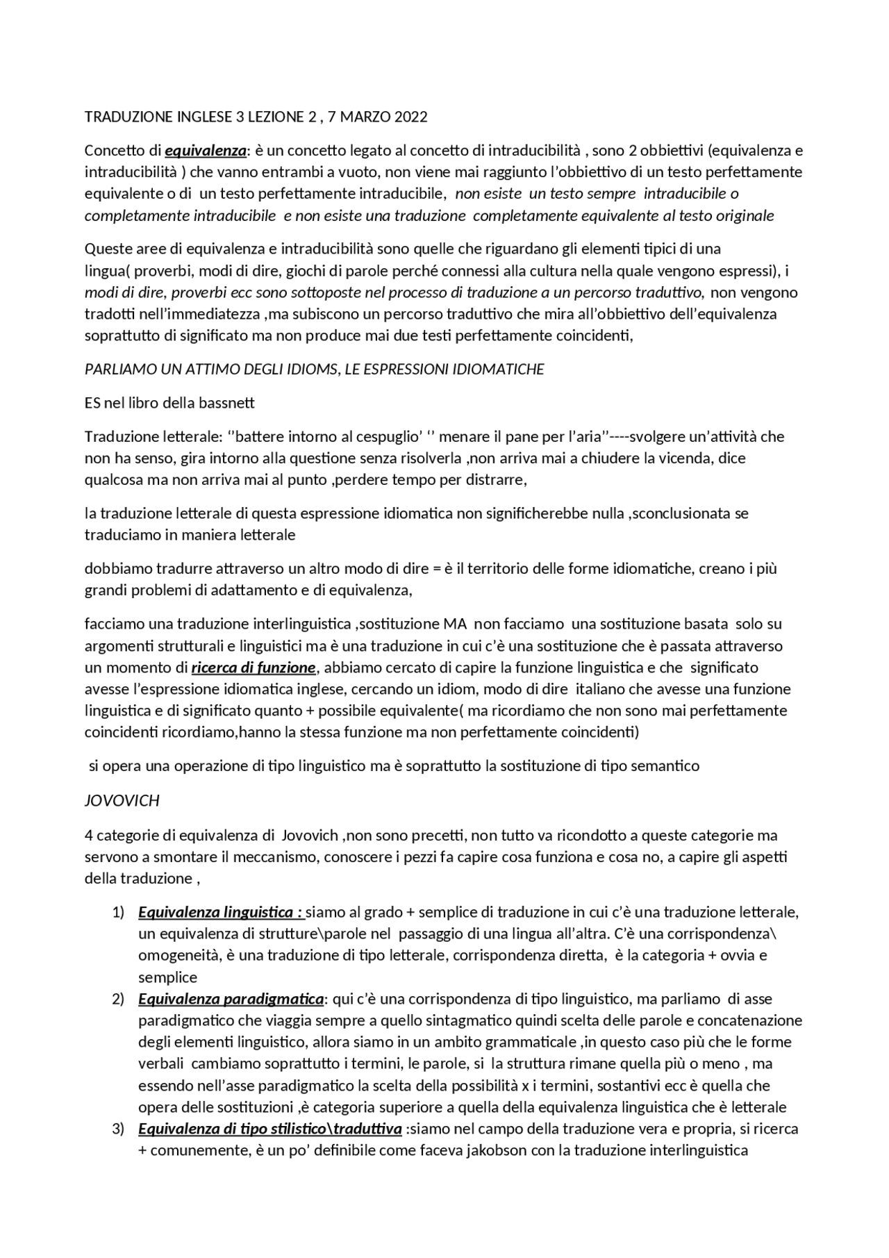 TRADUZIONE INGLESE 3 LEZIONE 3 Appunti Di Lingua Inglese Docsity TRADUZIONE INGLESE 3 LEZIONE 3 Appunti Di Lingua Inglese Docsity