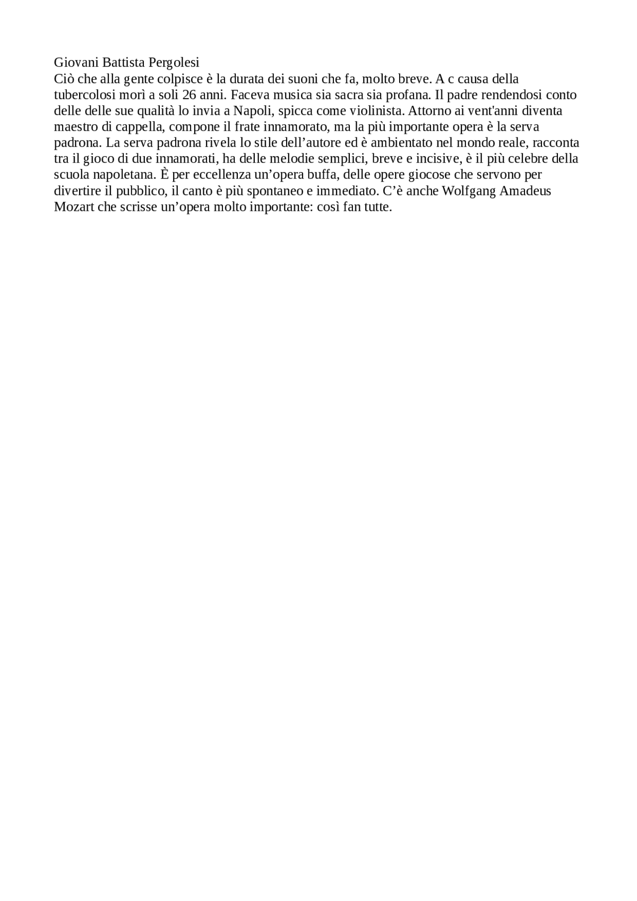 Music Giovanni Mappa Schemes And Mind Maps Music Docsity