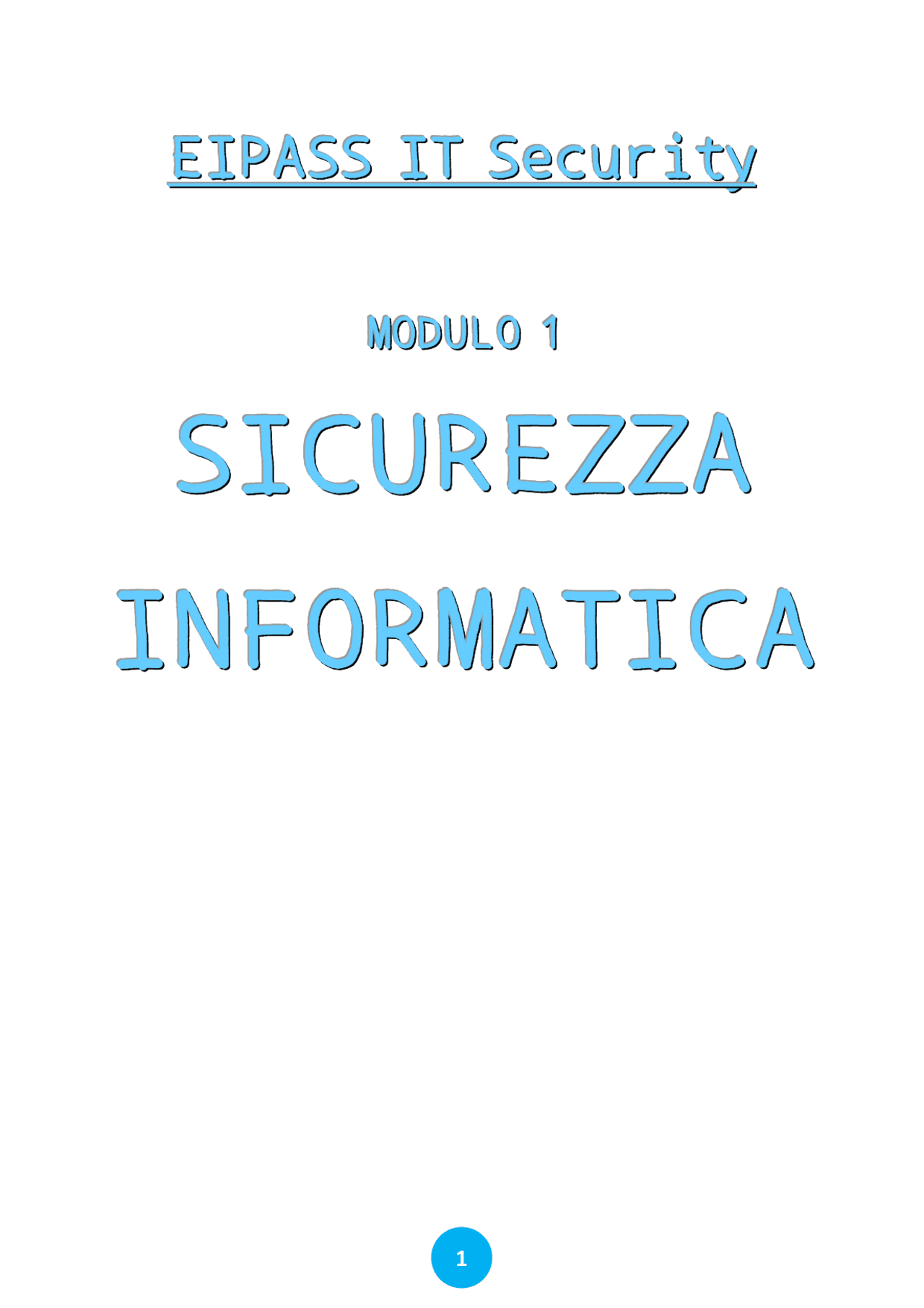 Eipass Modulo 1 Sicurezza Informatica Panieri Di Fondamenti Di