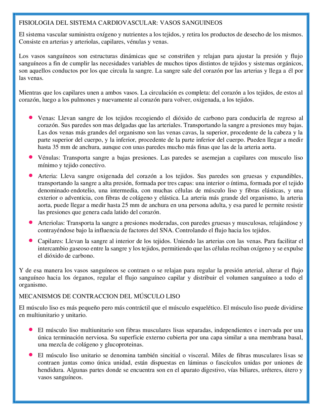 Anatomía y Funcionamiento de Venas y Arteriolas: Control del Tono ...