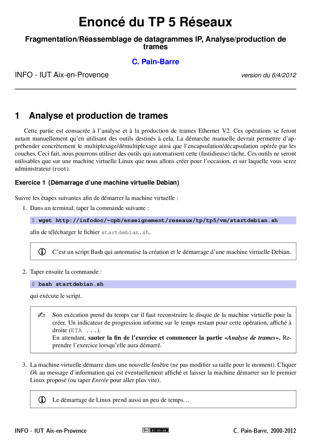 Cours_gratuit_tp5_réseau | Exercises Network Theory | Docsity