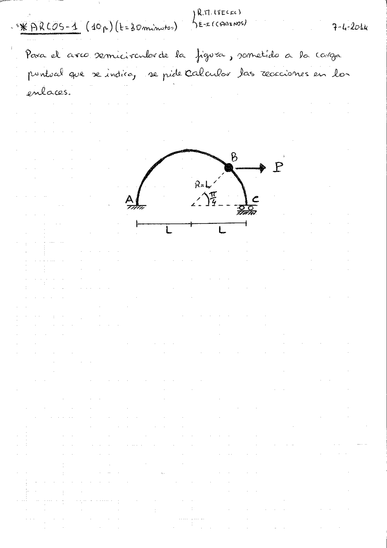 Ejercicio Analisis De Estructuras Arcos Exercises Of Structures And