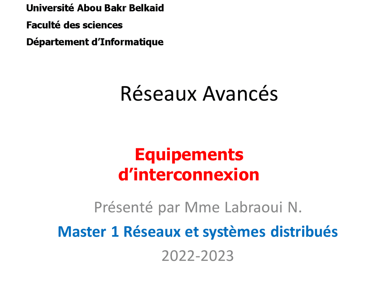 Interconnection Equipment Slides Network Design Docsity