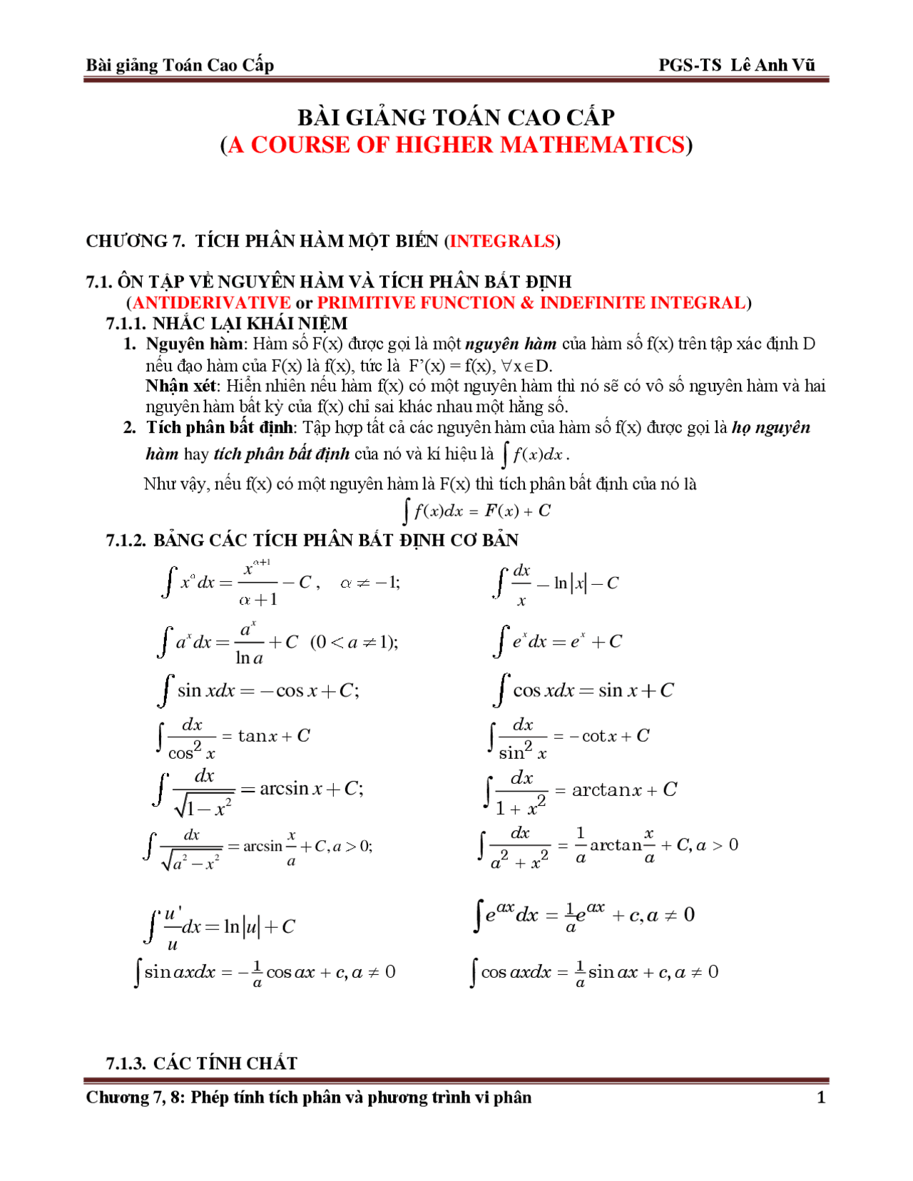 Integral Mathematics Exercises Mathematics Docsity