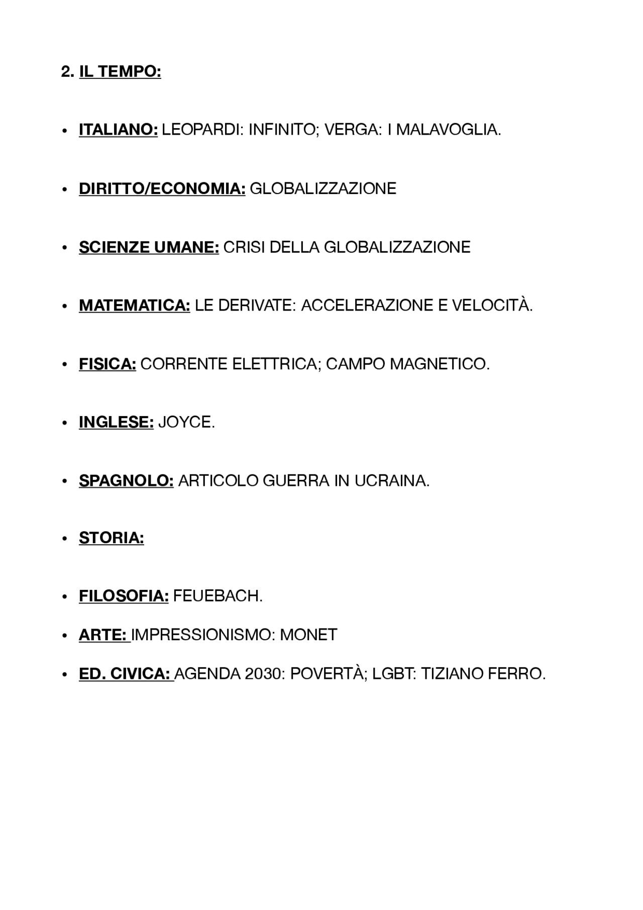 Collegamenti Materie Collegamenti Interdisciplinari Di Inglese Docsity