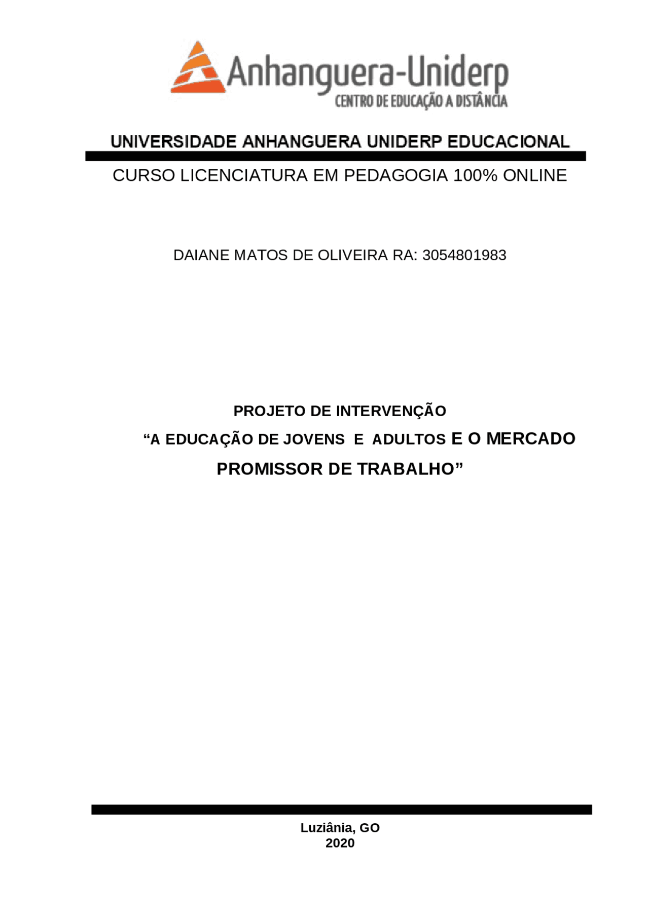 Projeto De IntervenÇÃo Esquemas Pedagogia Docsity
