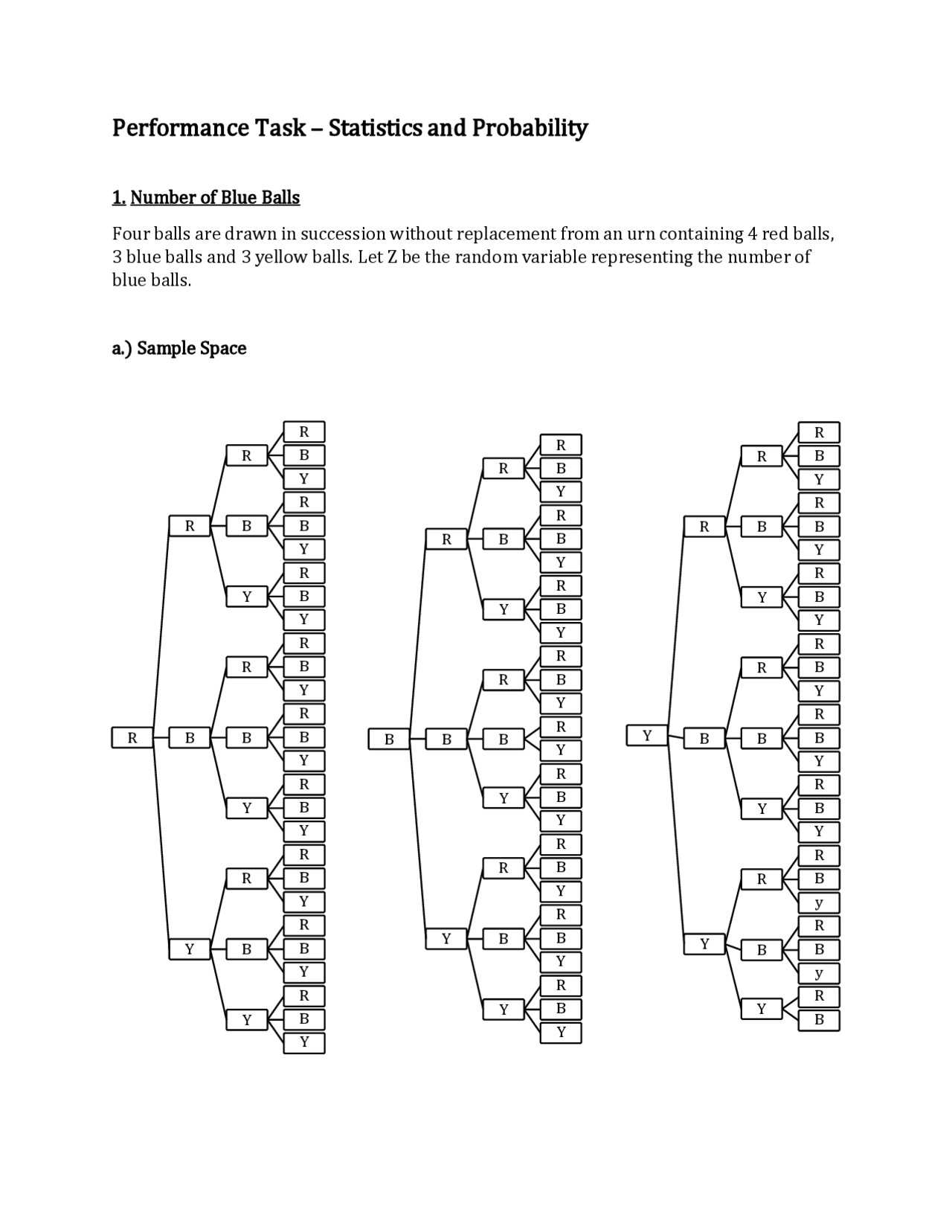 Statistics and Probabilty 2 | Exercises Mathematics | Docsity