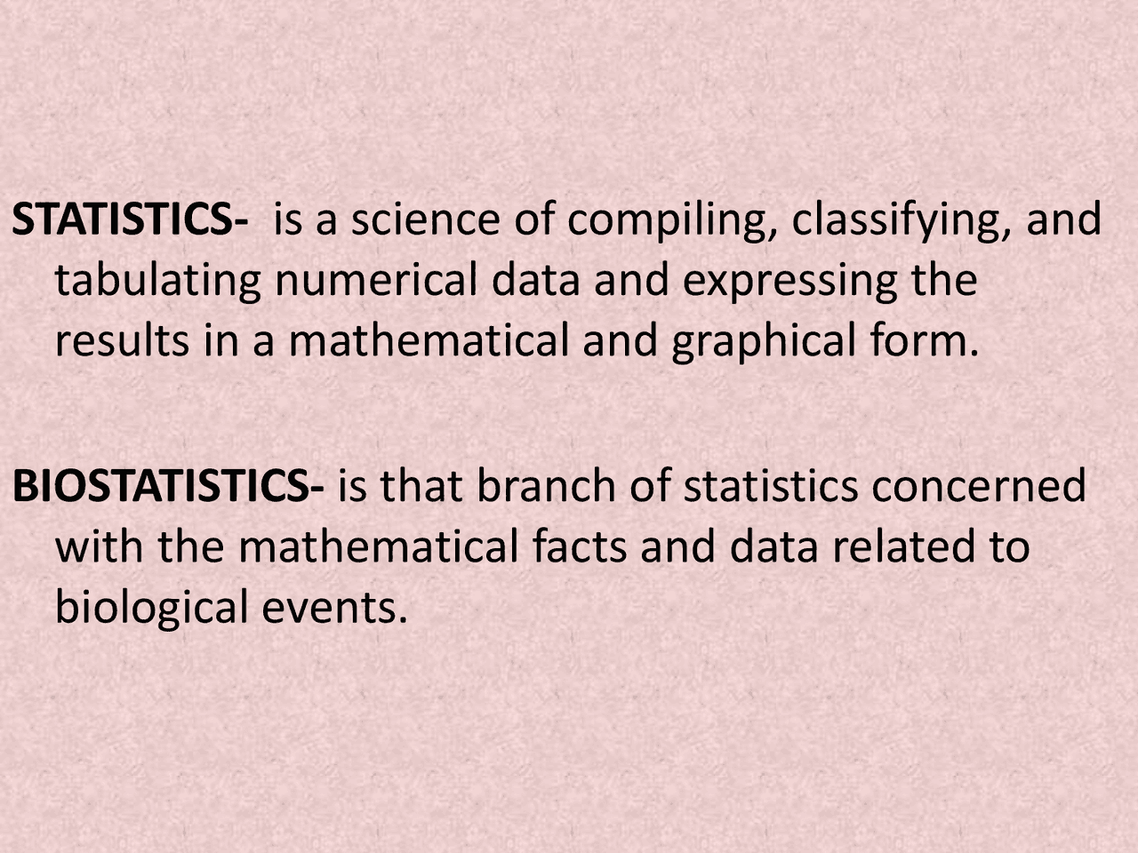 Microbiology-Biostatistics | Study notes Biostatistics | Docsity