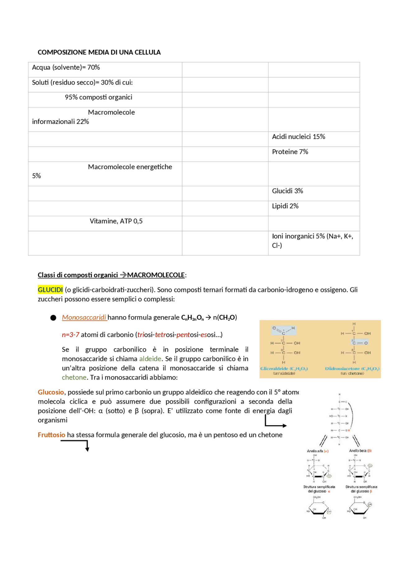 1° Esonero Biologia Parte 2 Appunti Di Biologia Docsity
