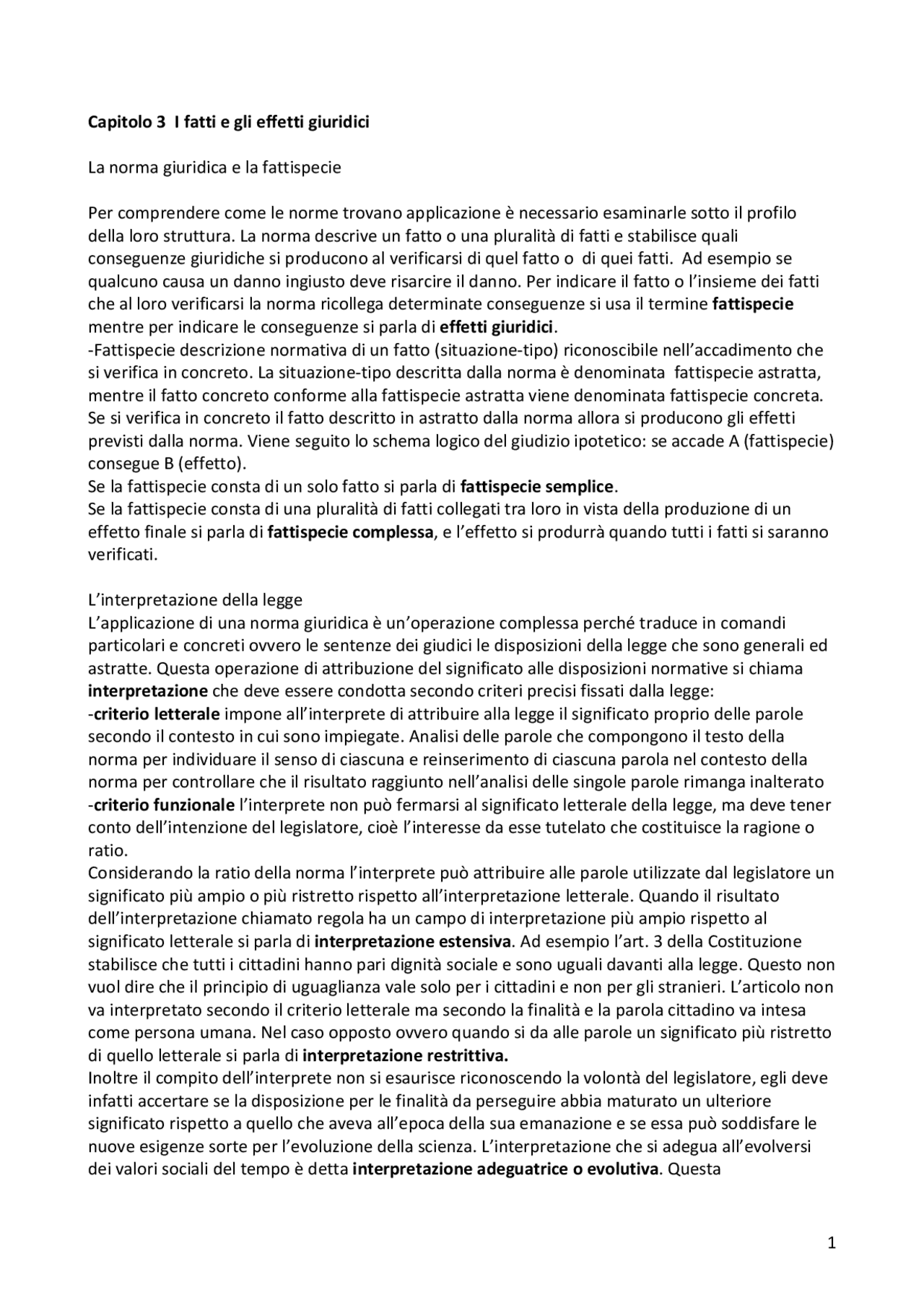 Capitolo 3 I fatti e gli effetti giuridici Nozioni Giuridiche ...