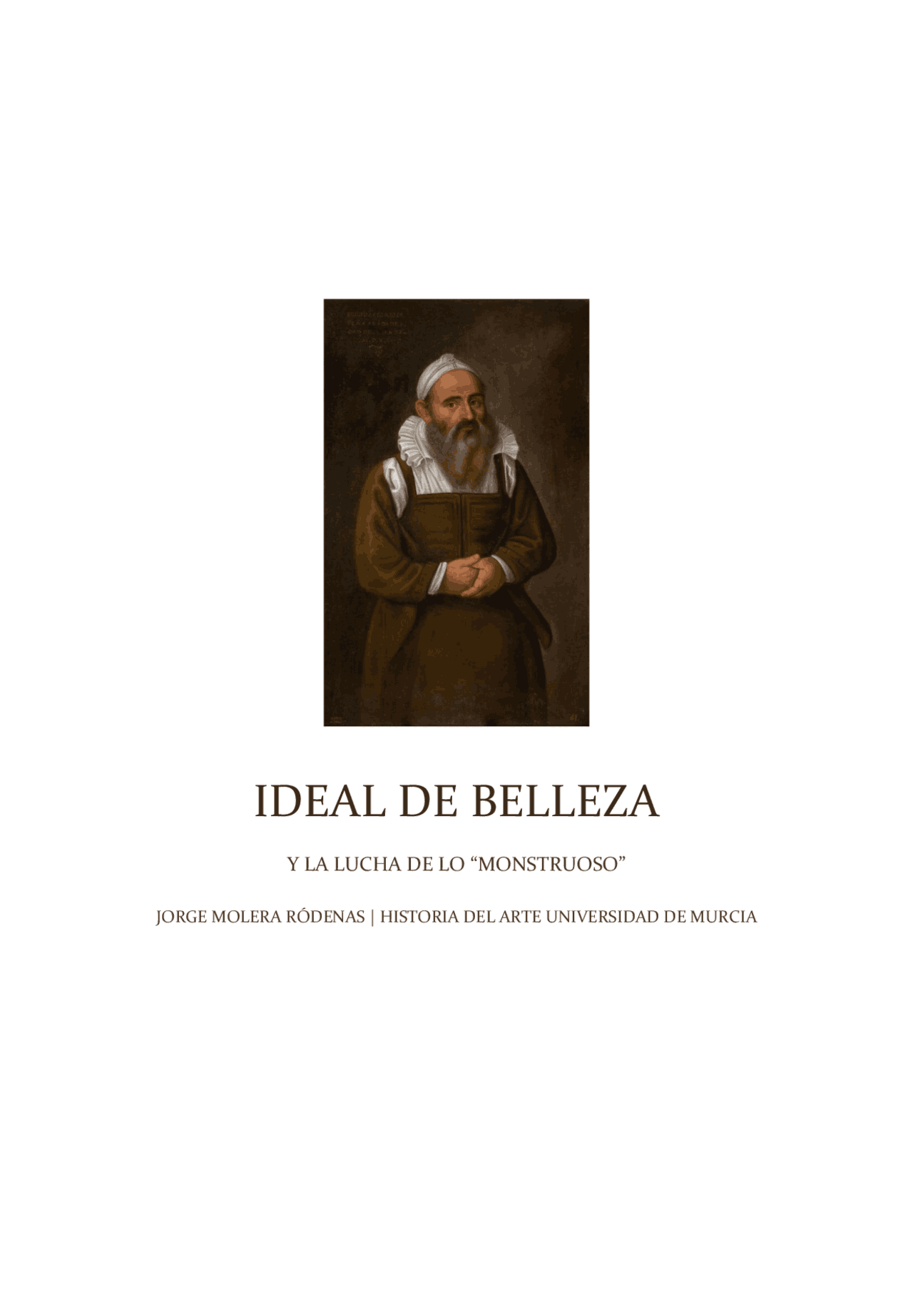 Trabajo sobre el ideal de belleza | Ejercicios de Historia del Arte ...