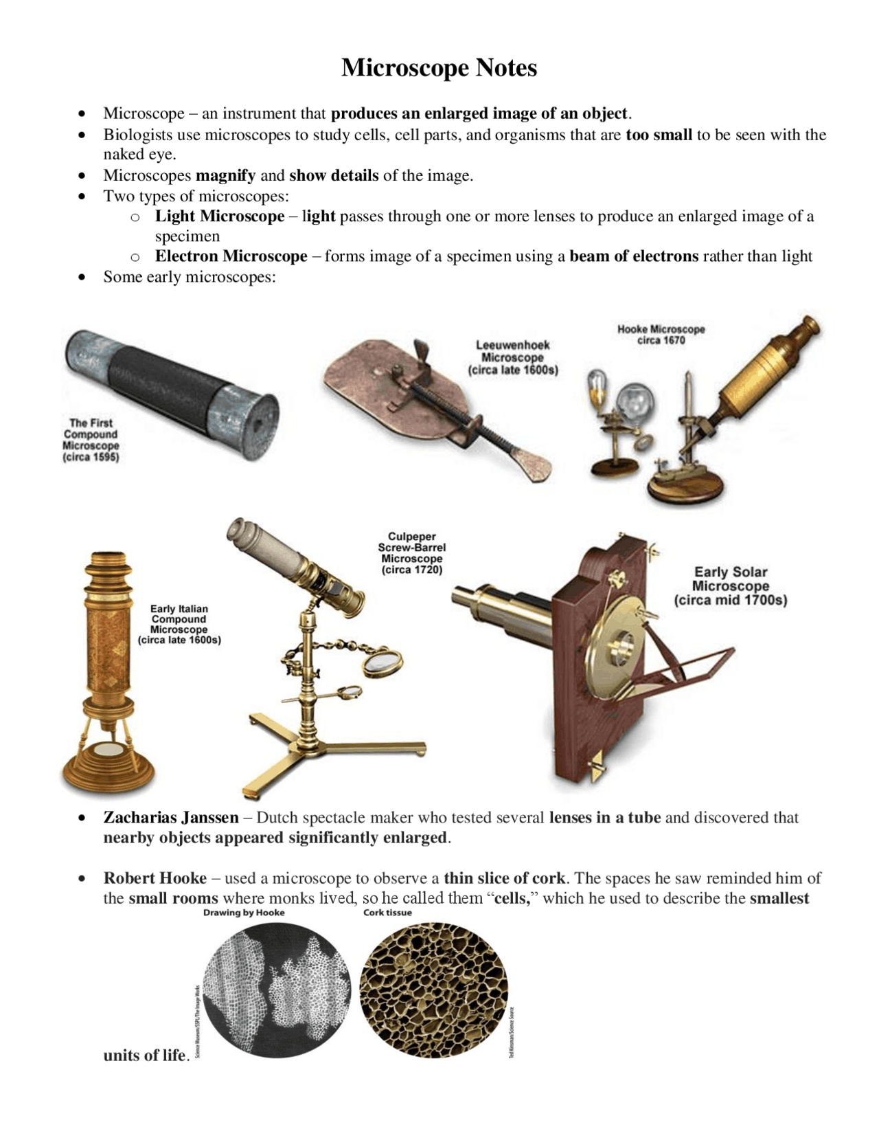 Microscope Slide Notes Schemes And Mind Maps Microsoft Access Skills