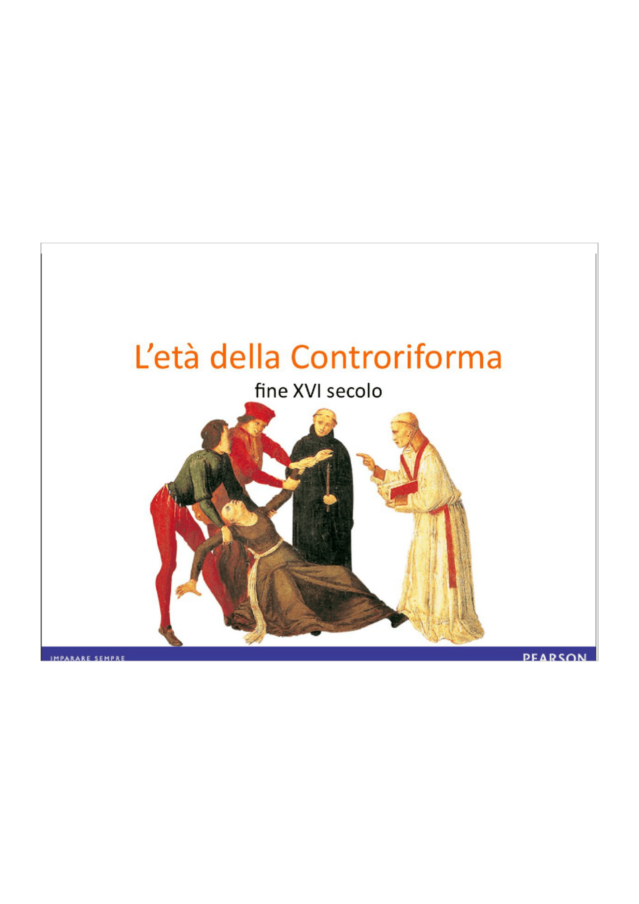 Dalla Riforma Alla Controriforma Schemi E Mappe Concettuali Di Storia
