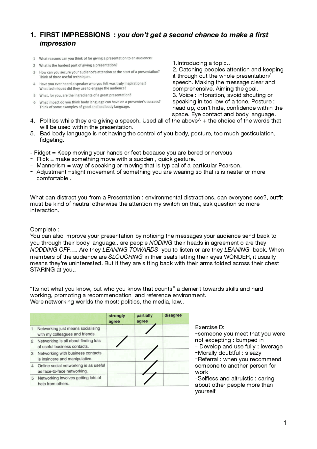 Market leader Advanced | Esercizi di Lingua Inglese | Docsity