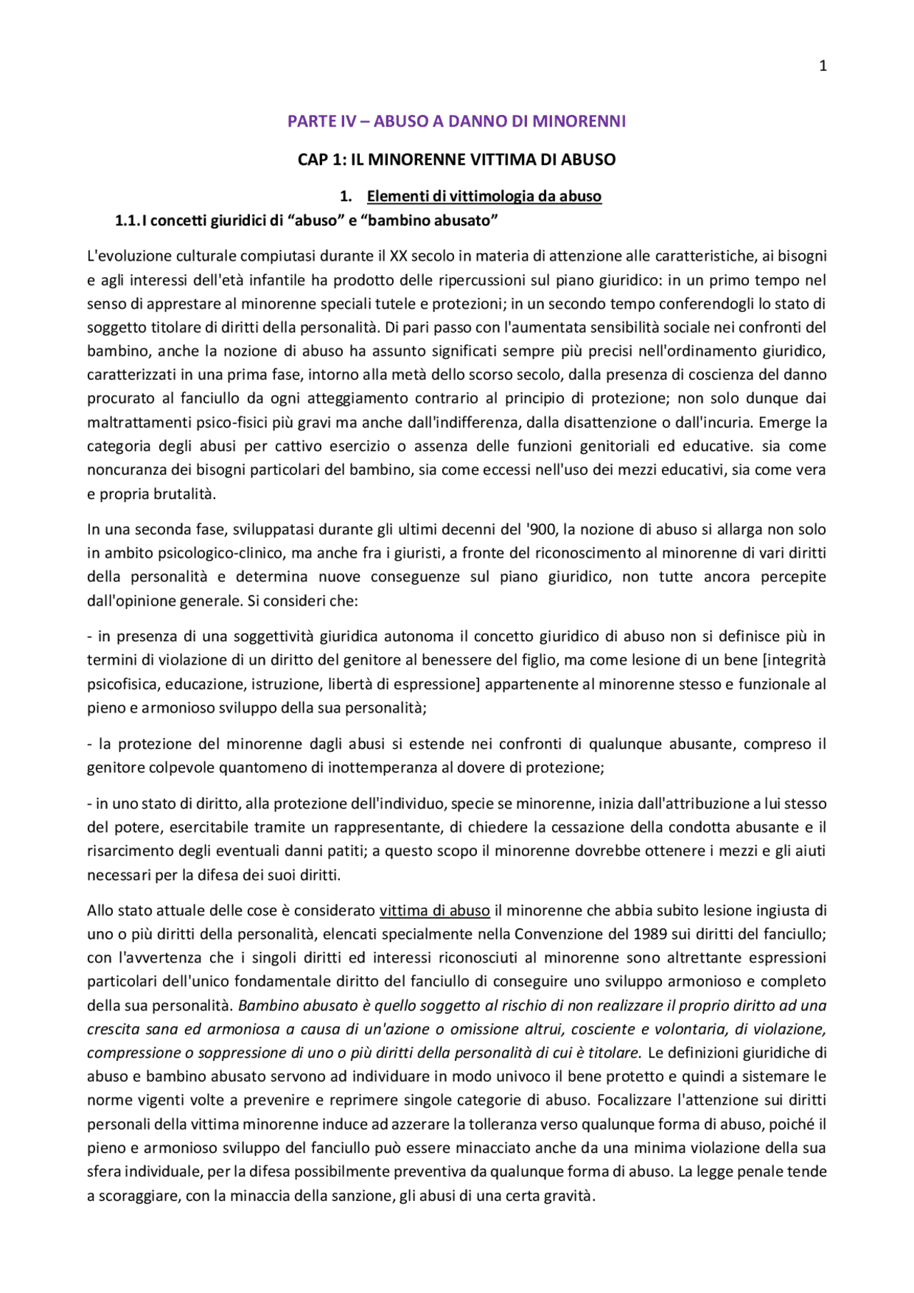 Elementi Di Diritto Minorile Magno Parti Iv E V Dispense Di