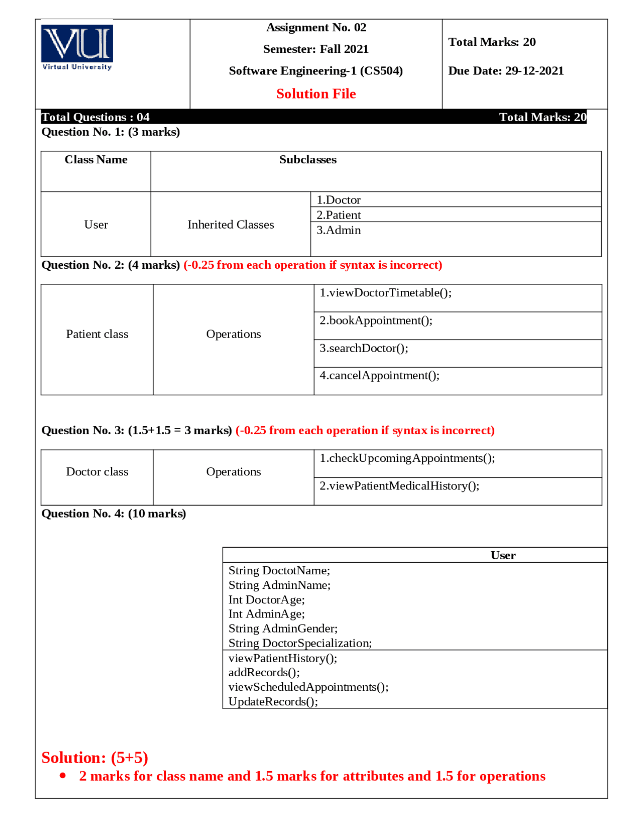 Software Engineering Assignment For Practice And Helping Material