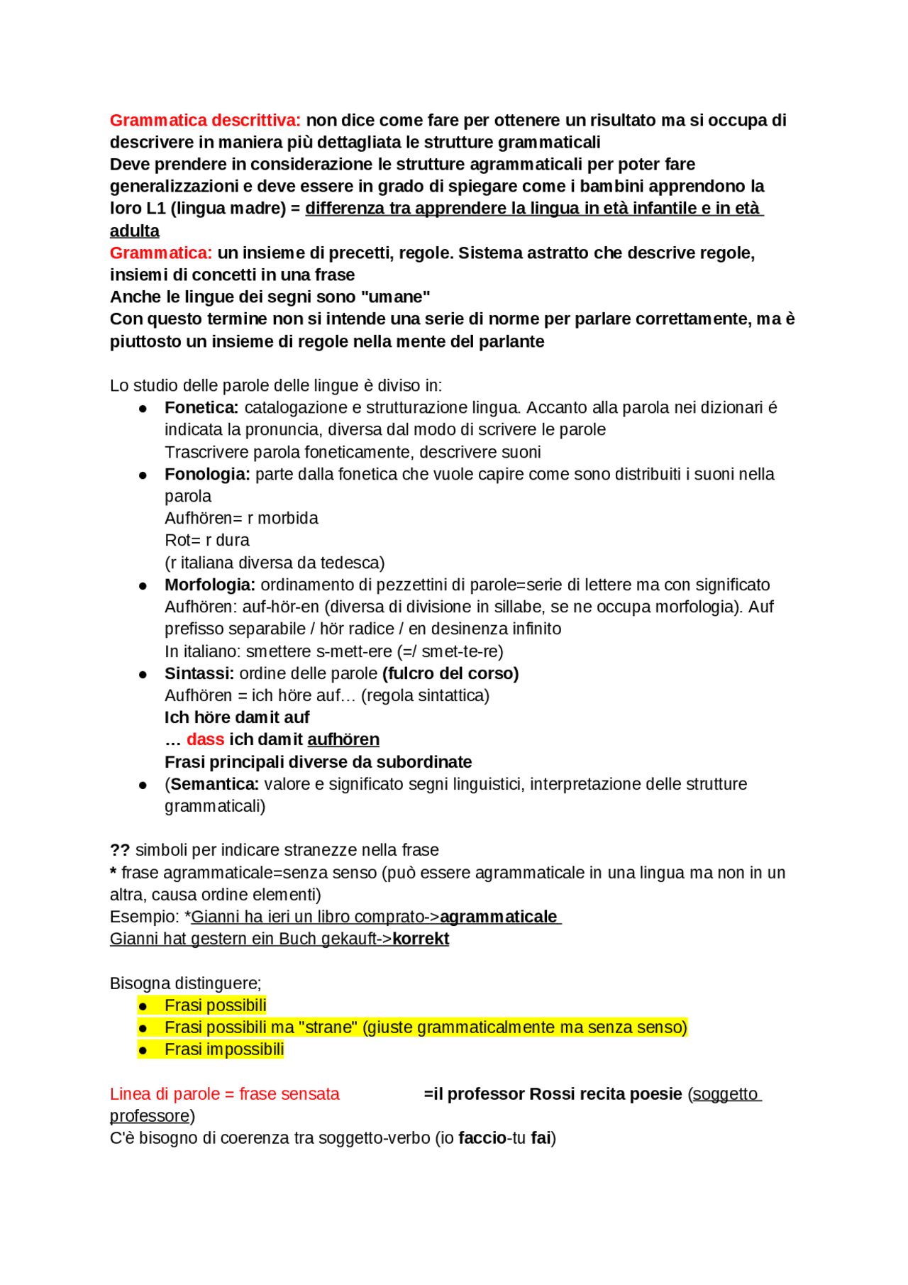 Felderanalyse Lingua Tedesca 1 Appunti Di Lingua Tedesca Docsity