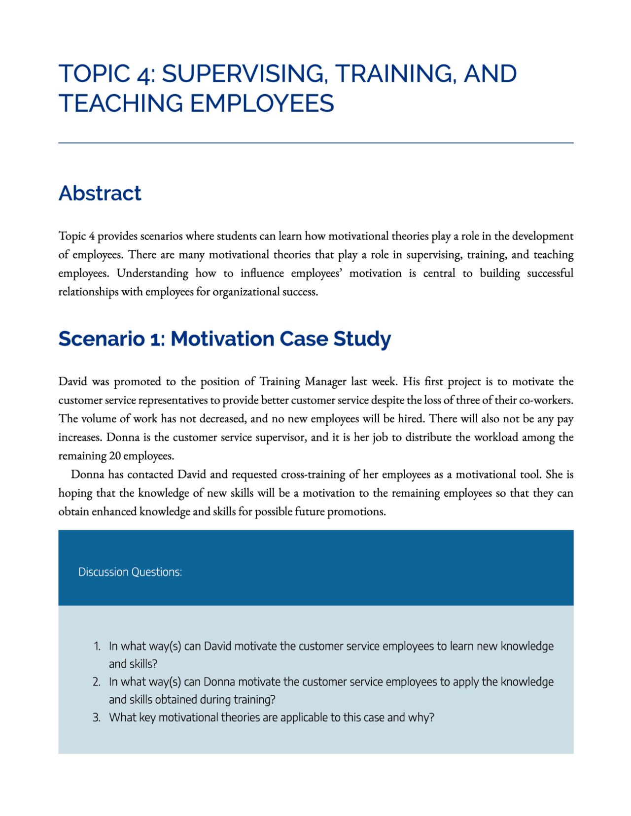 Supervising_training | Lecture notes Human Resource Management | Docsity
