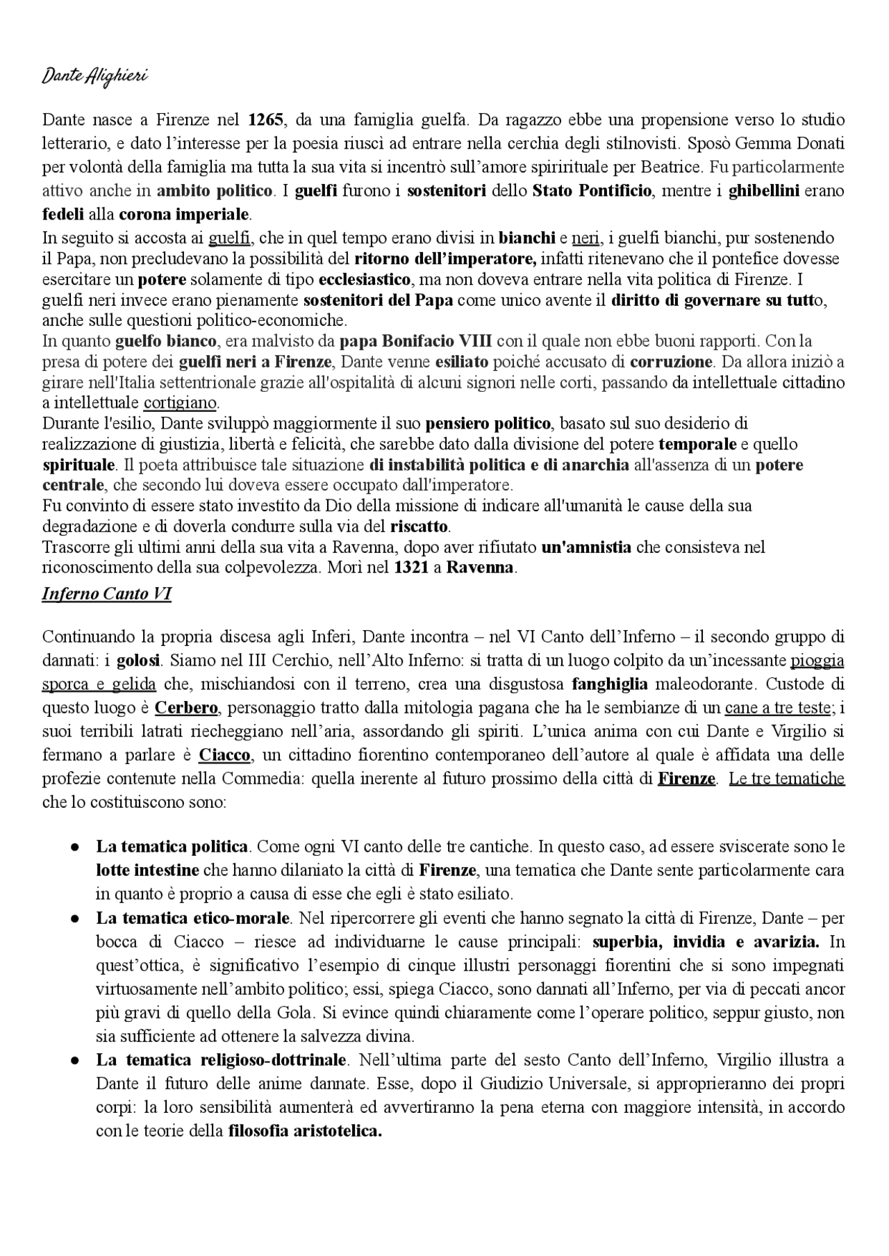 Esame completo Letteratura Italiana | Appunti di Letteratura Italiana | Docsity