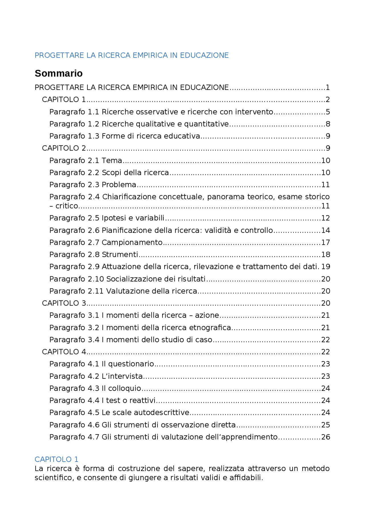 Progettare La Ricerca Empirica In Educazione Notes De Psycologie De L