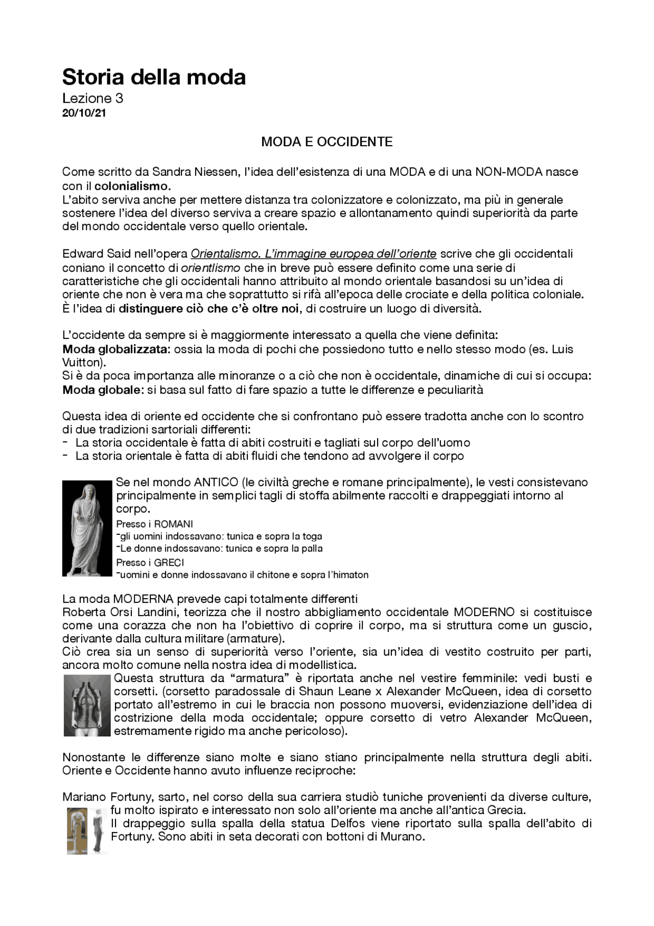 Storia Della Moda Appunti Schemi E Mappe Concettuali Di Costume E