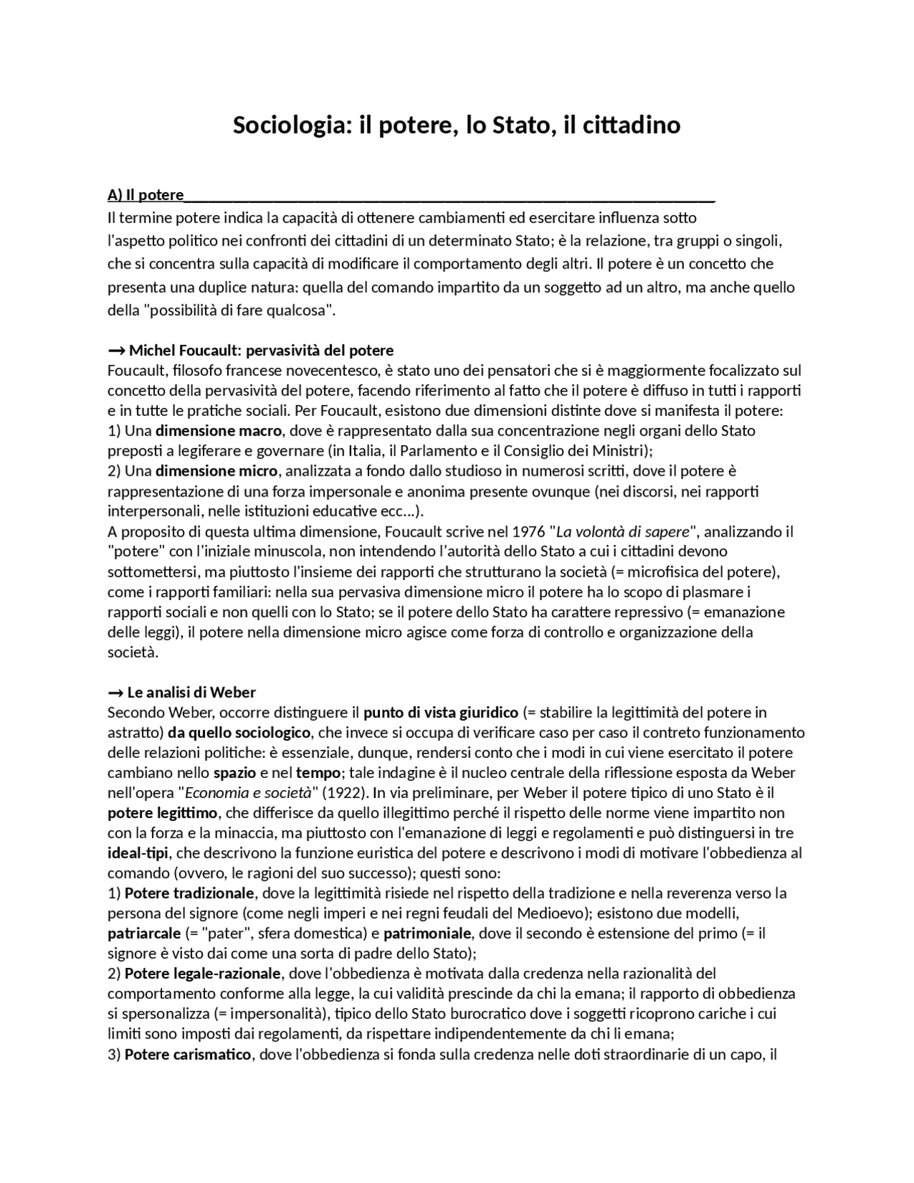 Appunti Di Sociologia 2022 2023 Appunti Di Sociologia Docsity
