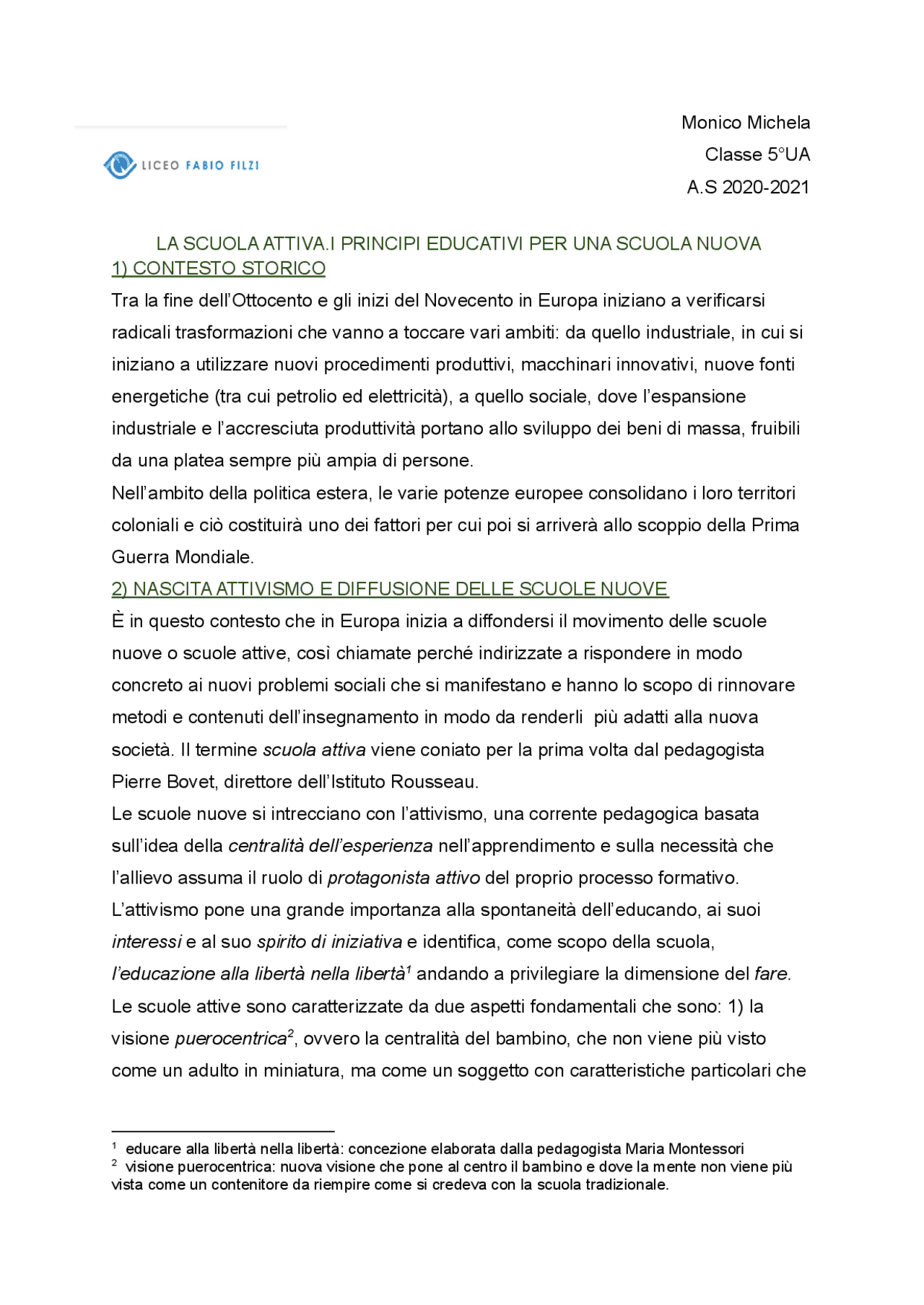Elaborato Di Maturità Prove Desame Di Scienze Umane Docsity