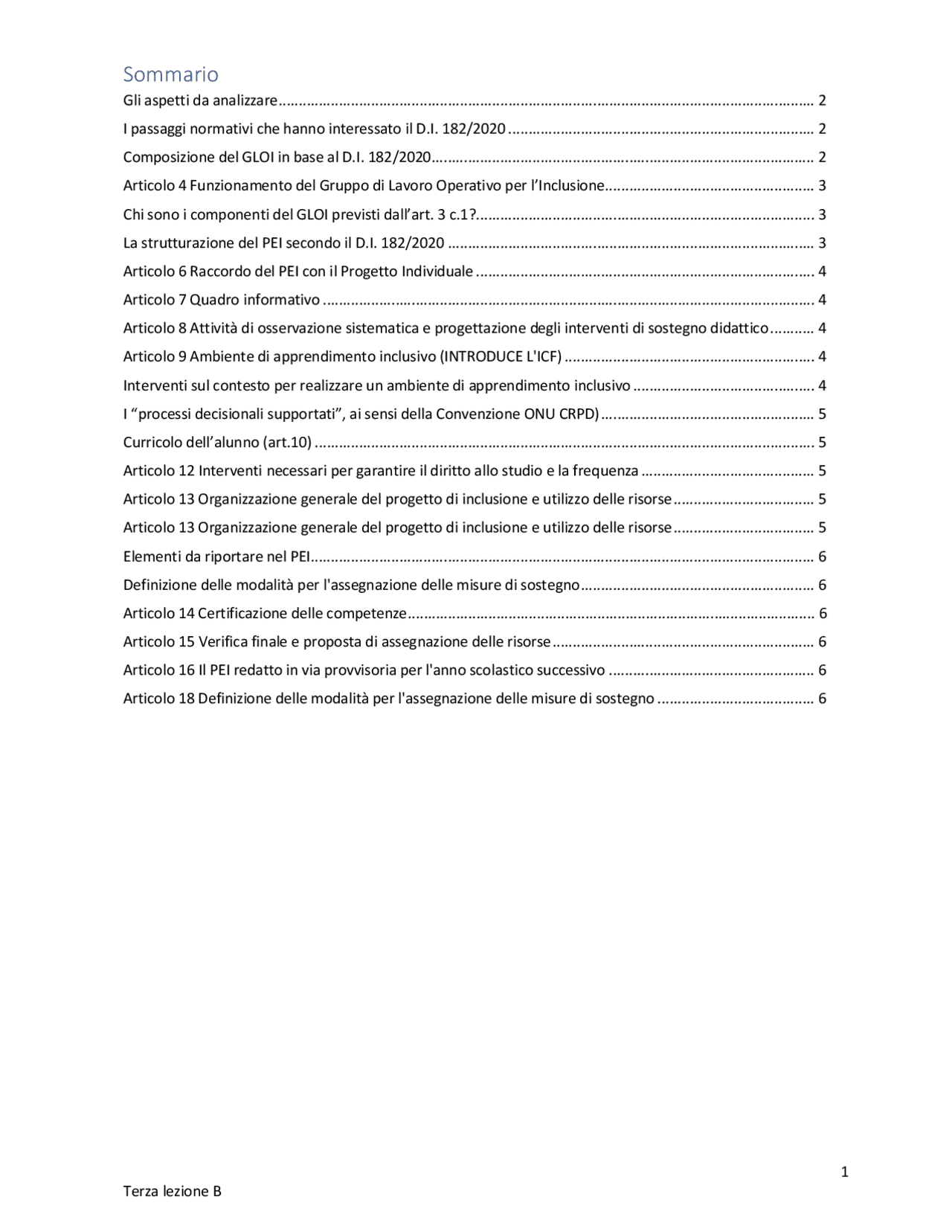 Terza lezione seconda parte Marchetti legislazione scolastica | Appunti di TFA Sostegno | Docsity