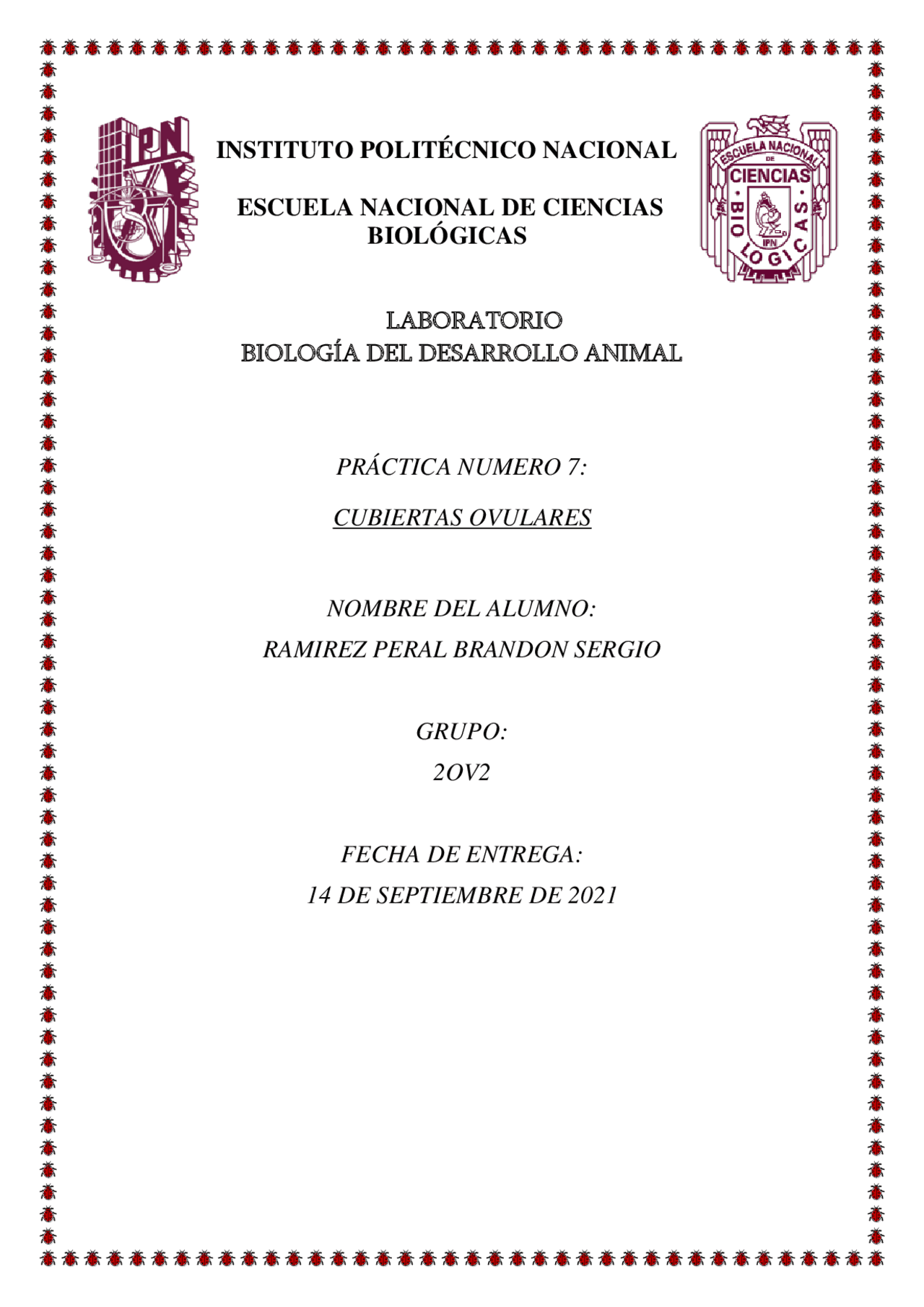 Practica 7 De Biología Ejercicios De Biología Docsity