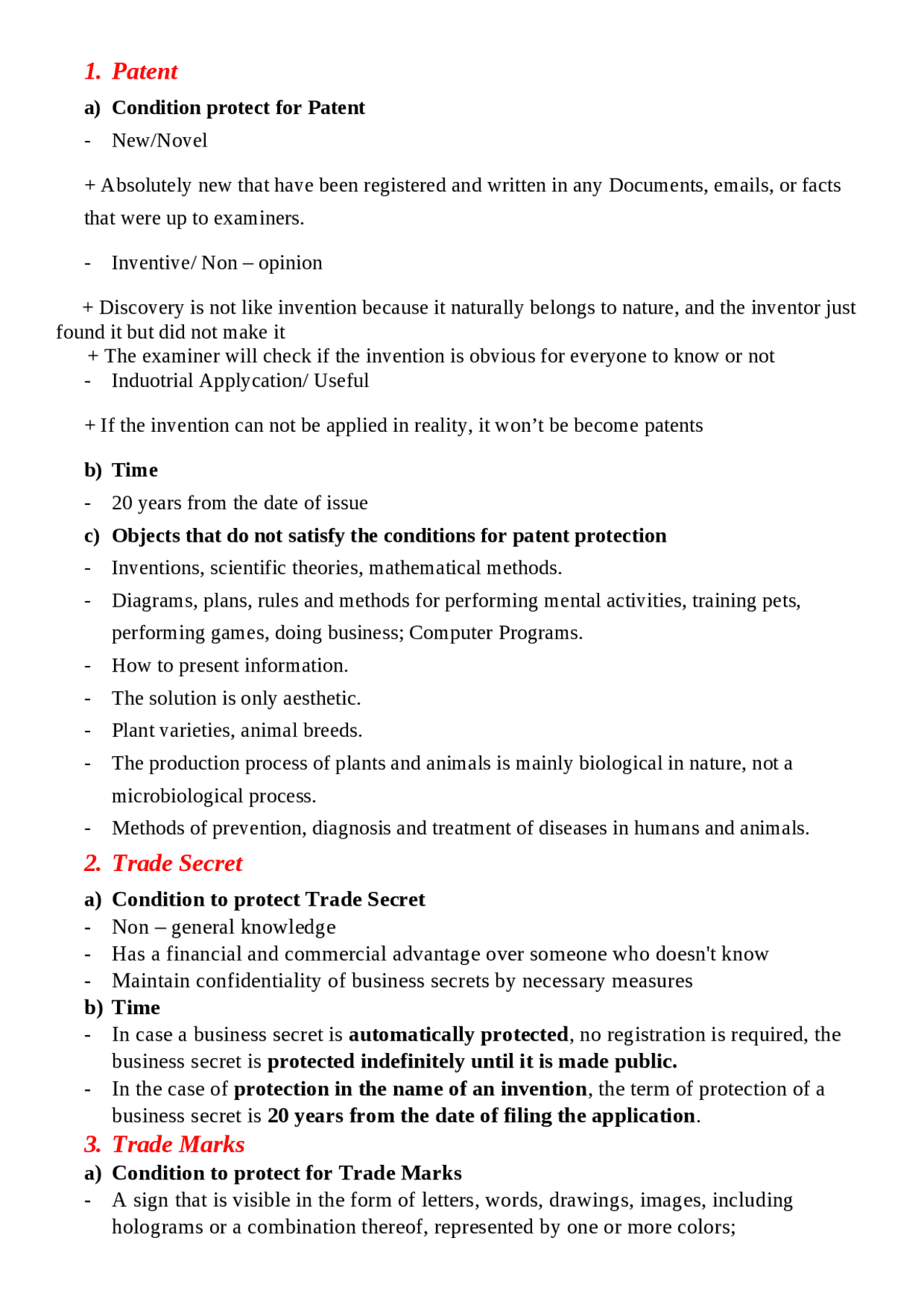 Intellectual Property Rights Schemes And Mind Maps Law Docsity