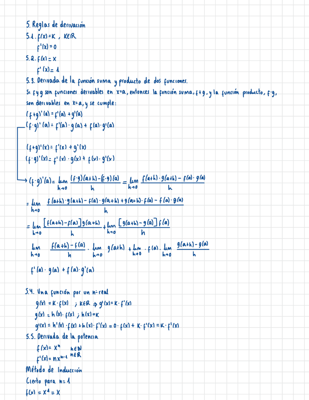 Ejercicios Del Bloque De Derivadas Ejercicios De Matemáticas